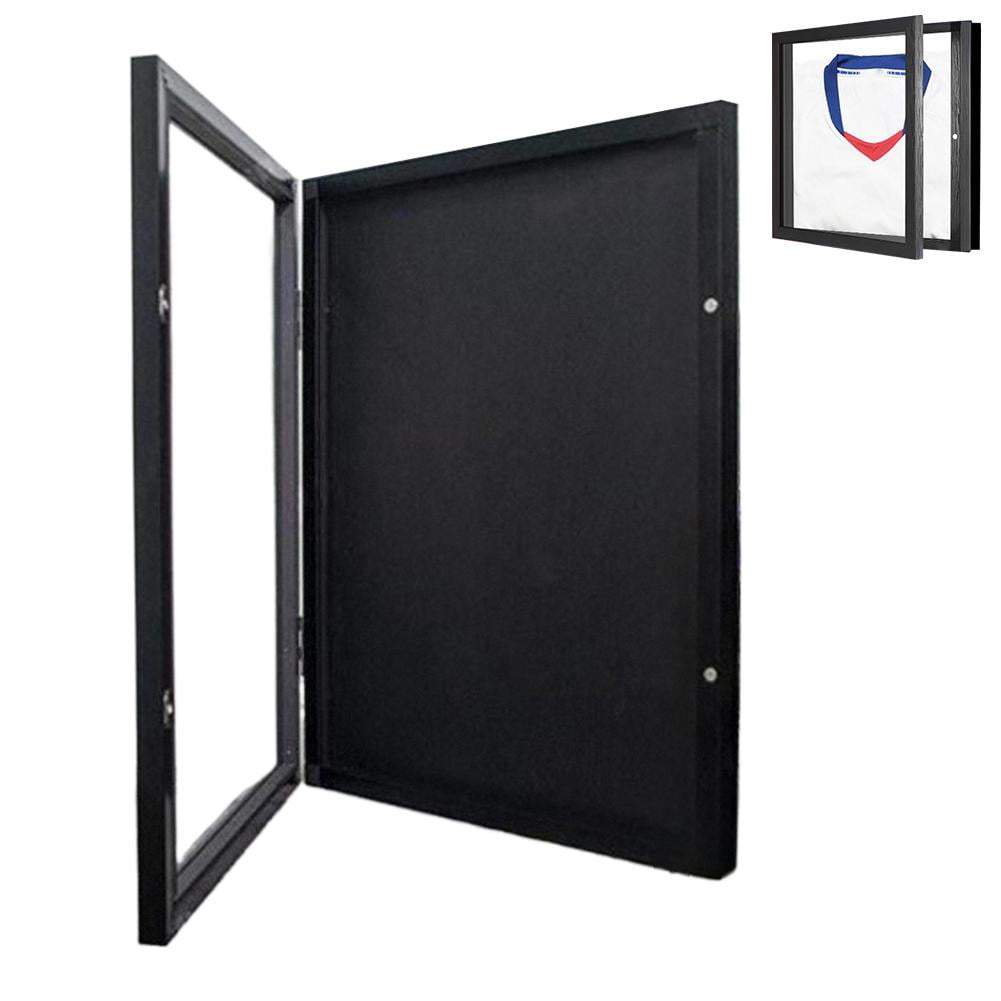 QHUDLV T Shirt Display Frame, 13 x 13 Black Imitation Wood T Shirt ...