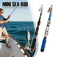 QHUDLV Telescopic Mini Fishing Rods Super Hard Carbon Steel Rivers ...