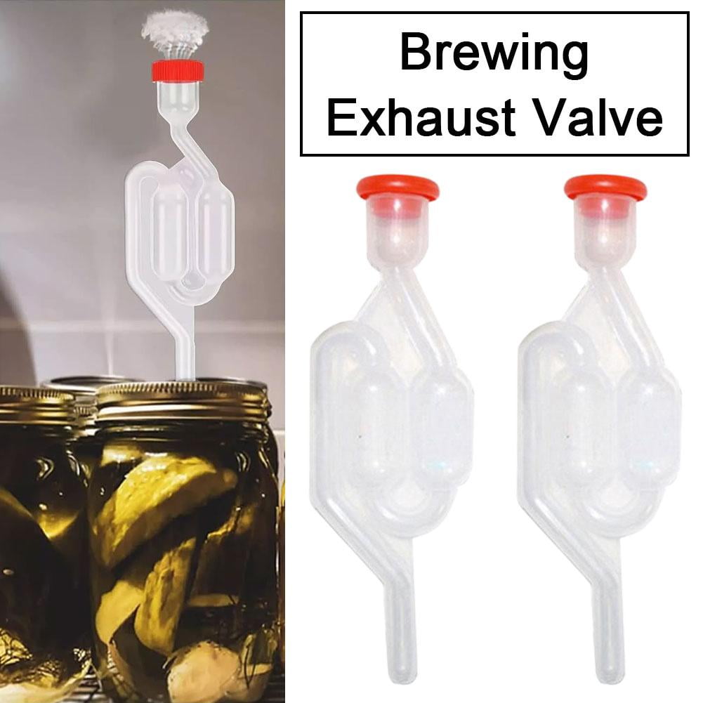 QHUDLV Twin Bubble Airlocks for Fermenting Wine and Beer Making Fermentation Airlock Plastic ...