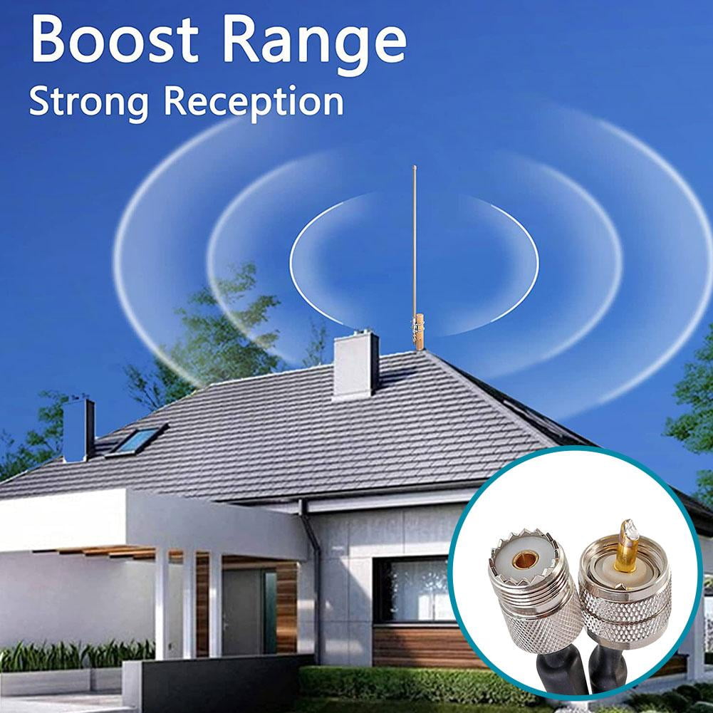 QHUDLV UHF Connector Cable RF Coaxial Feeder,40CM Coaxial Cable for ...