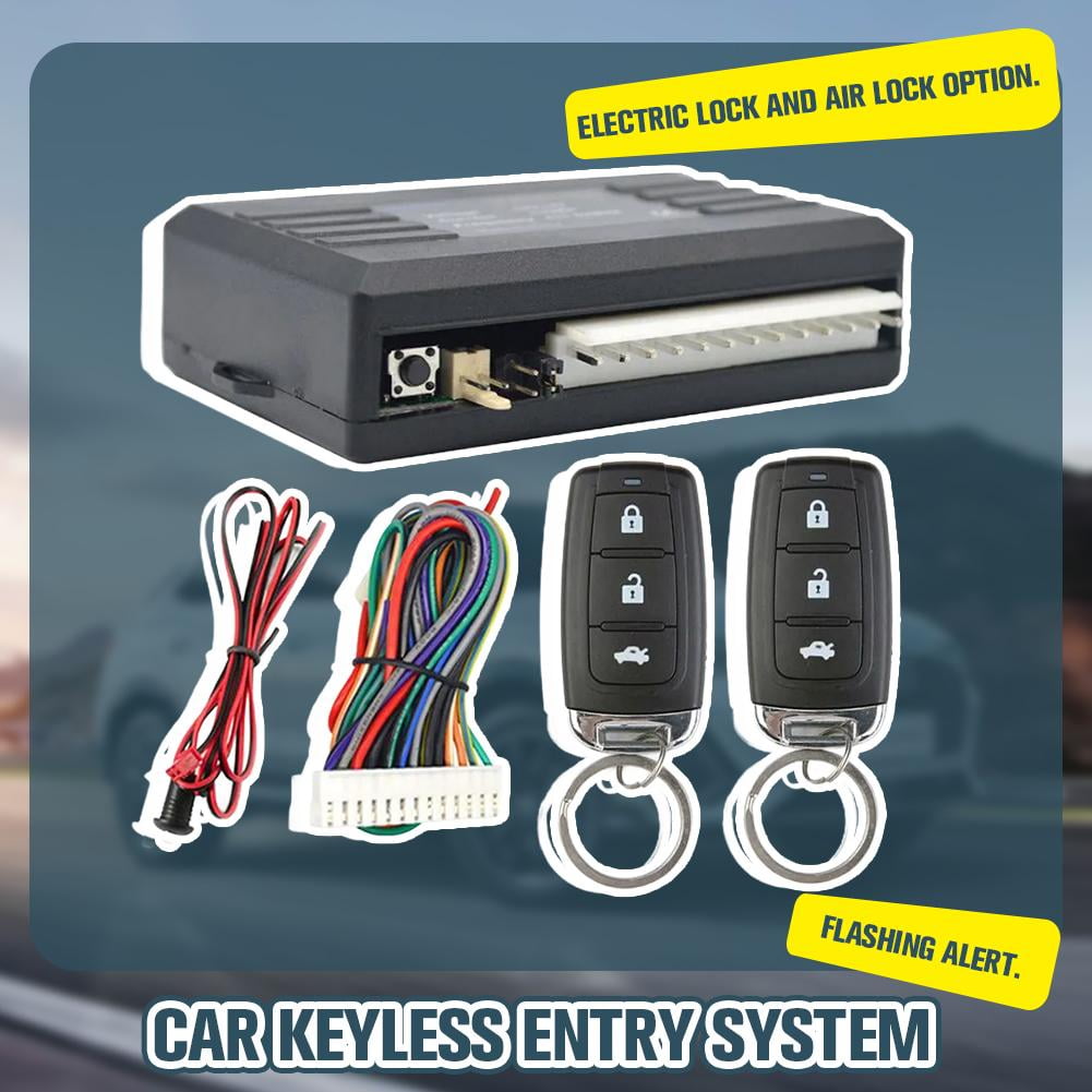 QHUDLV Universal Keyless Entry System, 12V, Trunk Release, Auto Lock ...