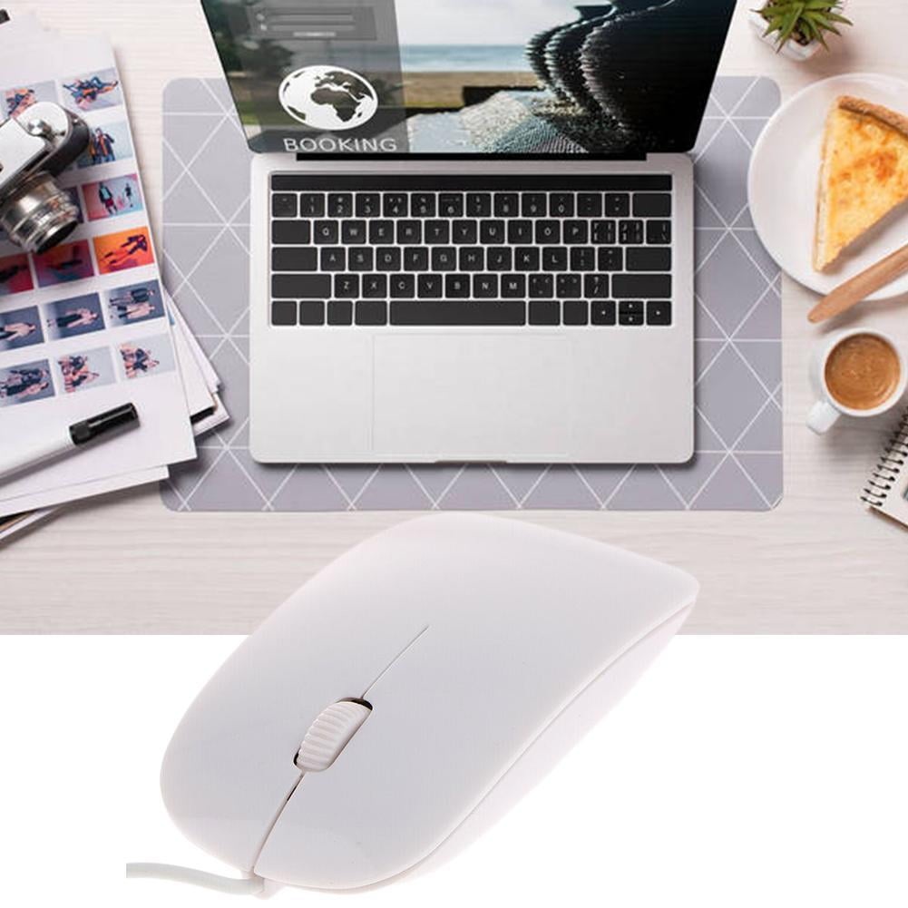 QHUDLV WIRED USB OPTICAL MOUSE For PC LAPTOP COMPUTER SCROLL Y LED ...