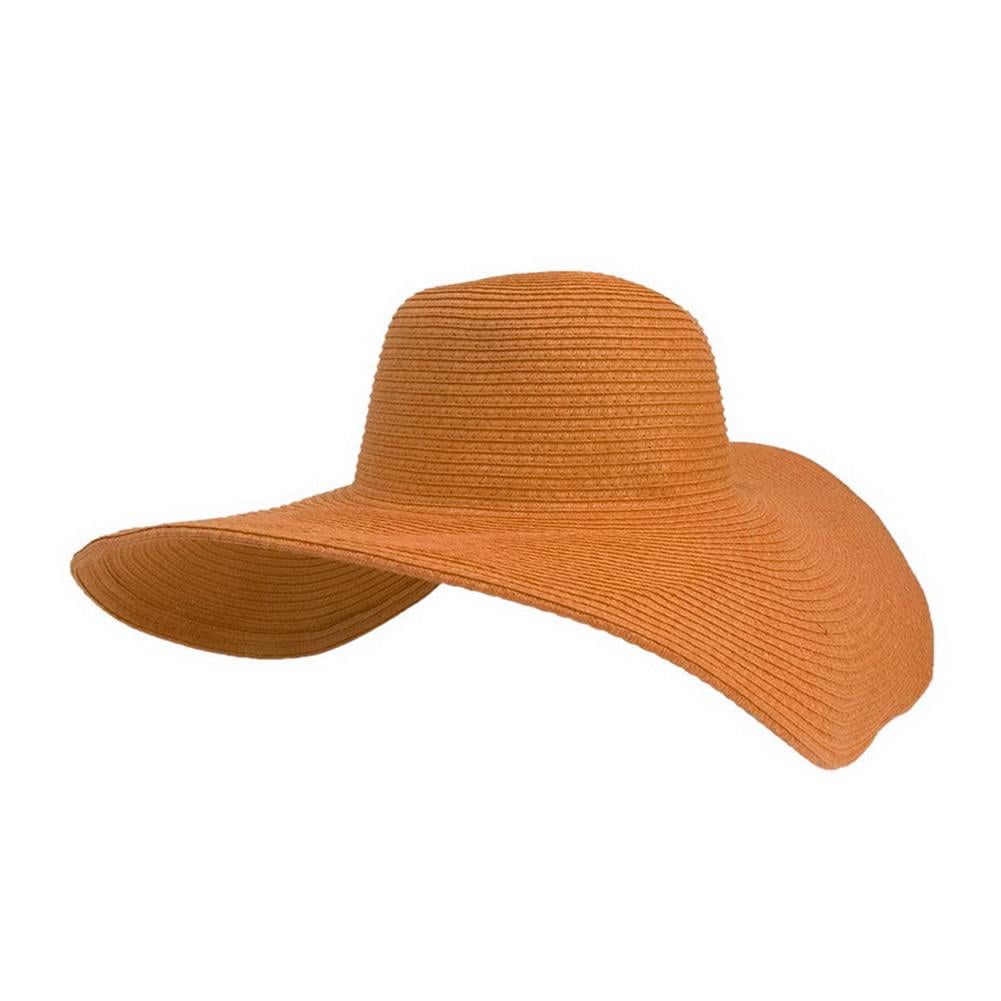 QHUDLV Wide Brim Straw Hat,Women’s Summer Sunshade,Foldable Beach ...