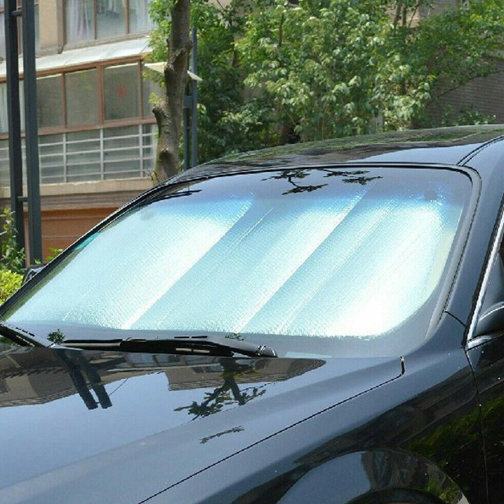 QHUDLV Windshield Sun Shade,Foldable Reflective UV Cover,Universal Car ...
