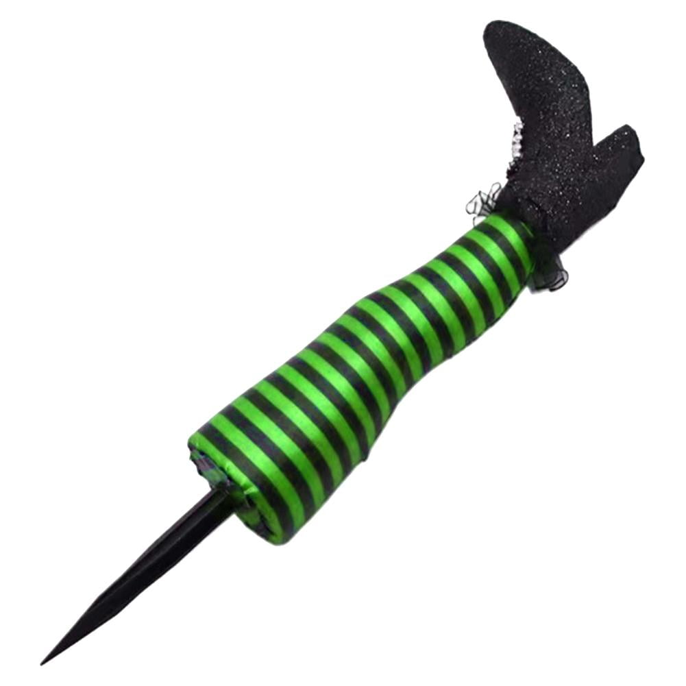 QHUDLV Witch Leg Yard Stakes Witch Legs Halloween Yard Decorations ...