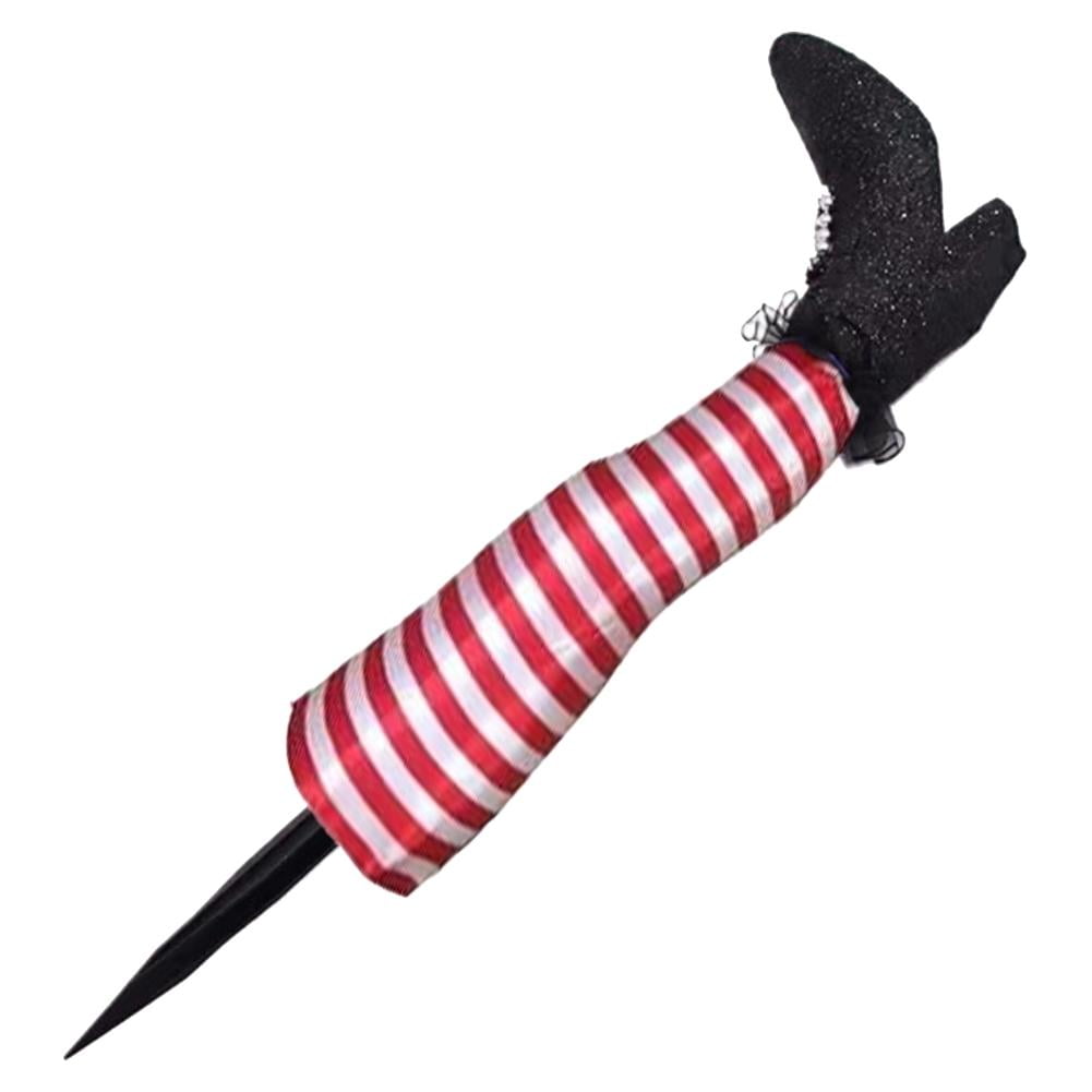 QHUDLV Witch Leg Yard Stakes Witch Legs Halloween Yard Decorations ...