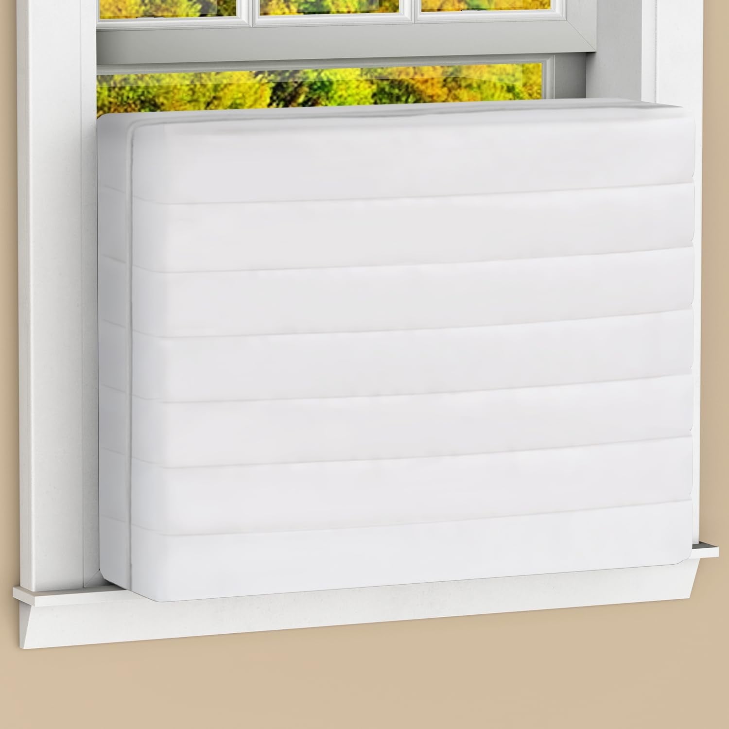 QIANJIA Air Conditioner Cover Indoor, AC Covers for Inside Window AC ...