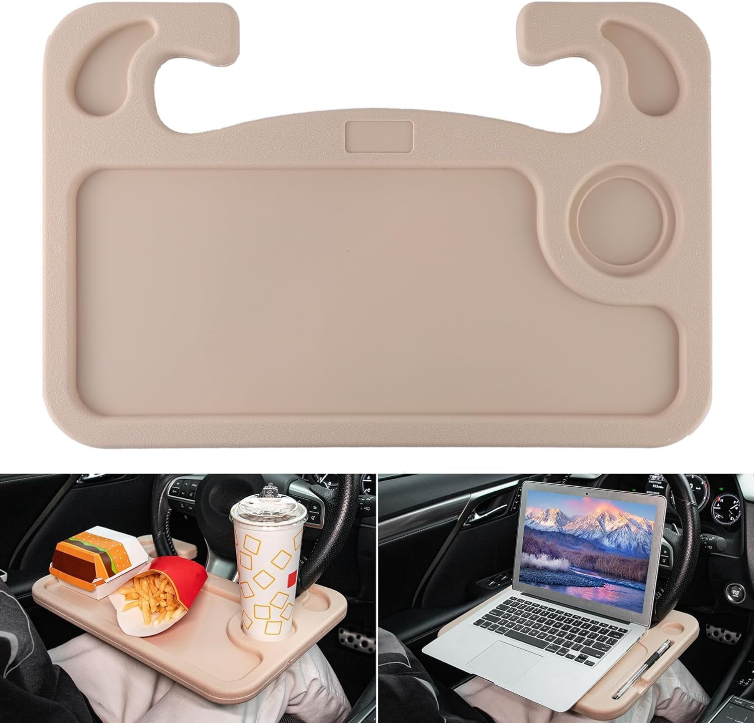 QIANSHUO Car Steering Wheel Desk - Convenient and Durable Travel Car ...