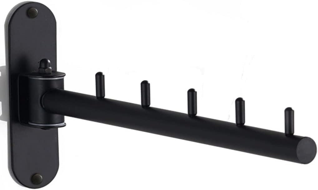 QIANSHUO Wall Mounted Clothes Hanger Rack - Space-Saving & Durable ...