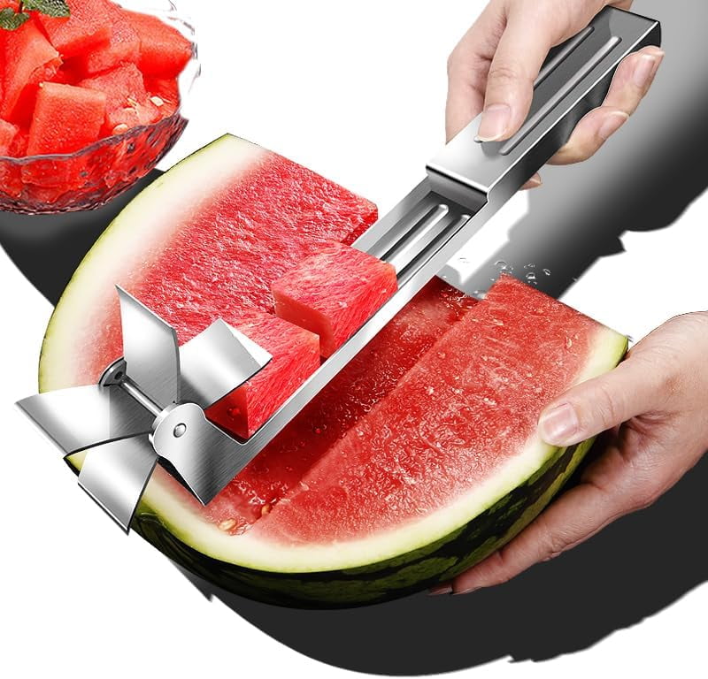 QIANSHUO Watermelon Windmill Cutter - Quick and Easy Watermelon Slicer ...