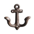 QIAOIDEA Cast Iron Nautical Anchor Design Wall Hooks Coat Hooks Rack ...
