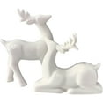 QIAOIDEA 2 Pack Winter Holiday Ceramic Decorative Realistic Mini ...