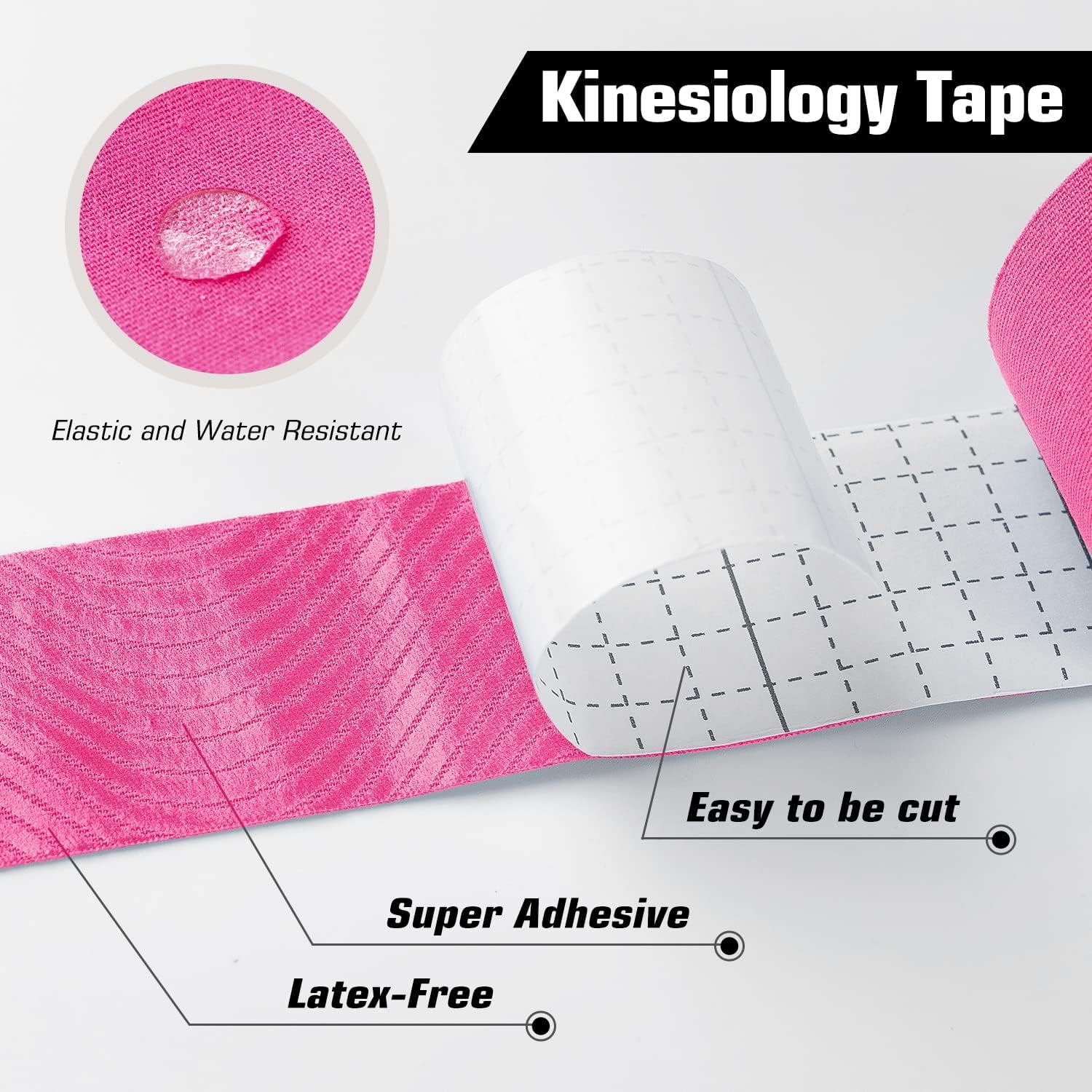 QIBAXXYL High-Quality Elastic Kinesiology Tape - Durable and Flexible ...