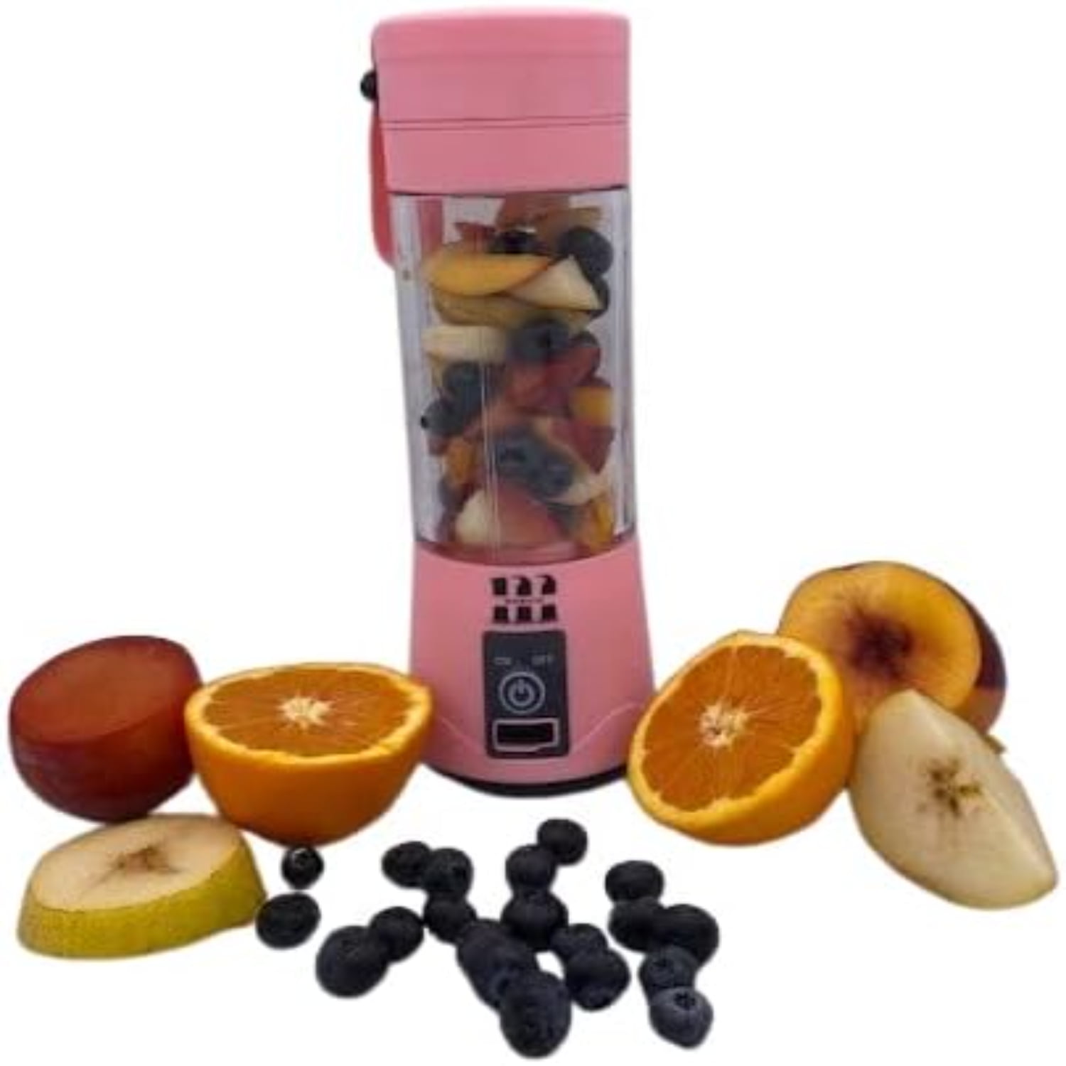 Qibaxxyl Portable Blue Compact Rechargeable Mini Blender Juicer With