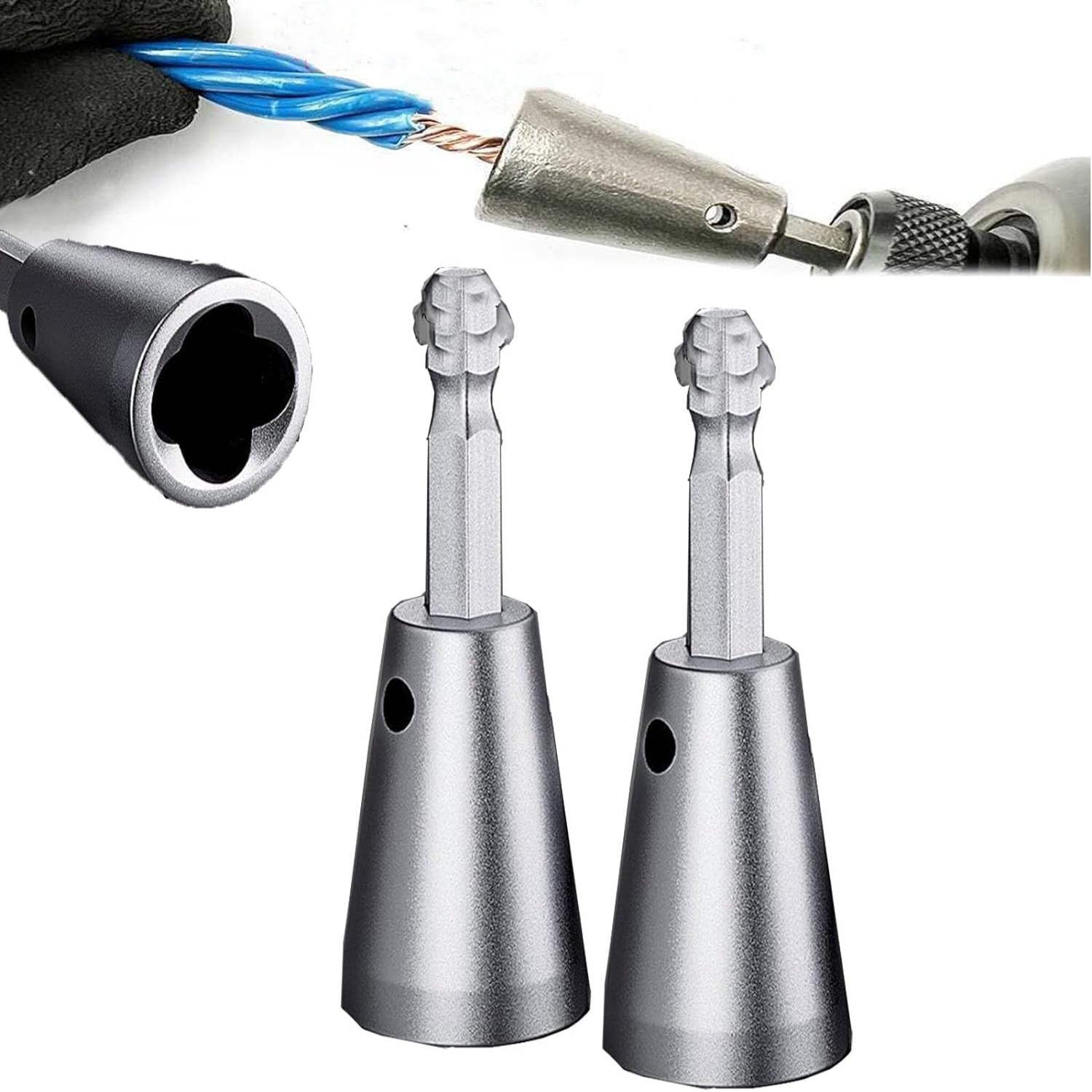 QIBAXXYL Premium wire stripping and twisting tool kit - top-notch user-friendly and convenient ...