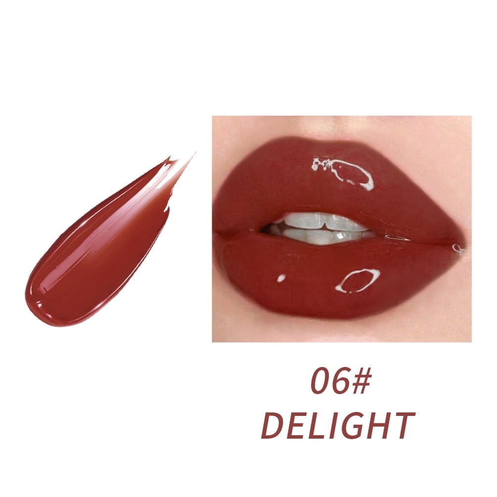 QIBEST Mirror Water Gloss Lip Glaze Glass Lips Moisturizing and ...