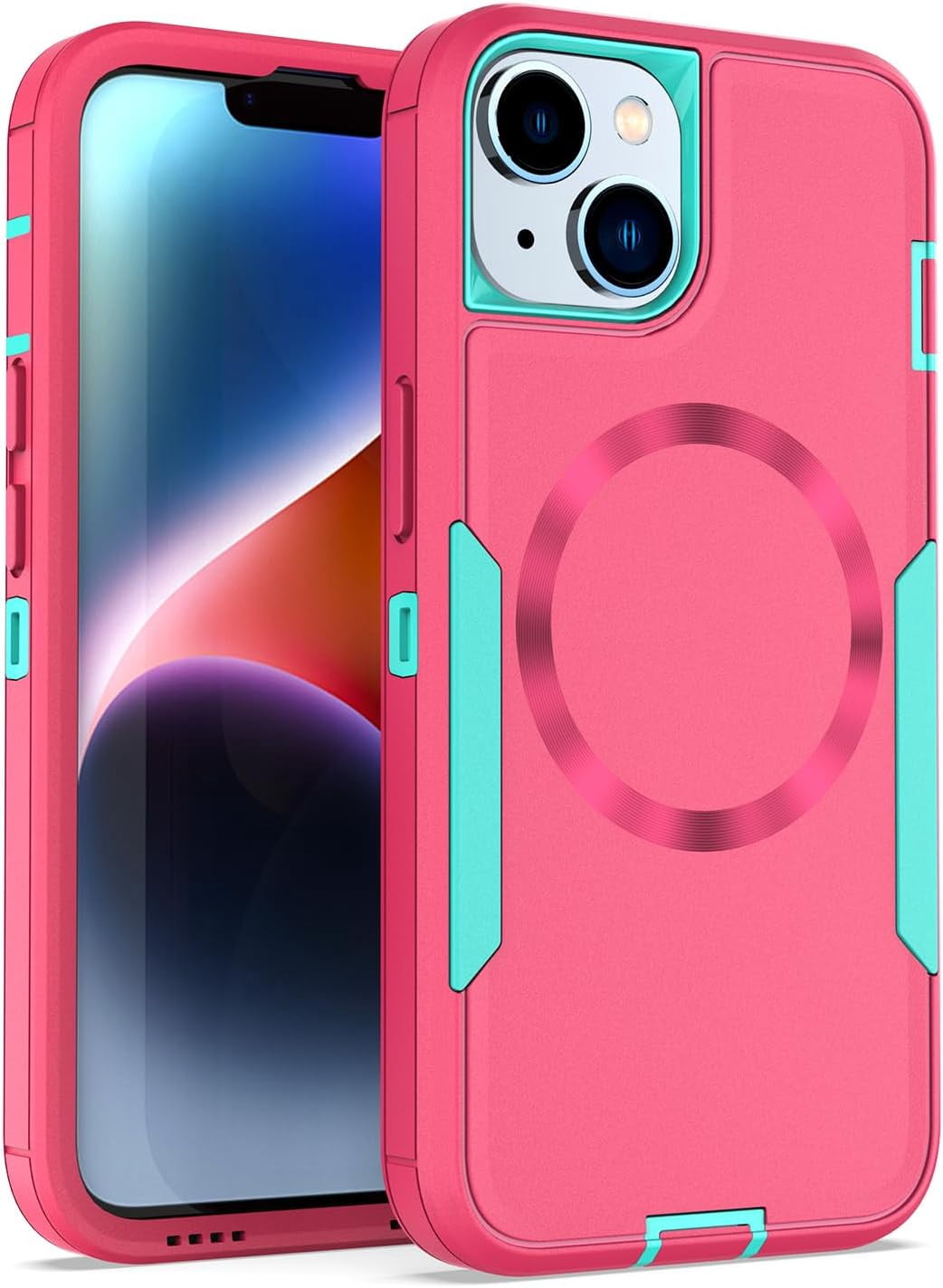 QICICI-Designed For Iphone 15 Case, Magnetic Drop Protection Heavy Duty ...