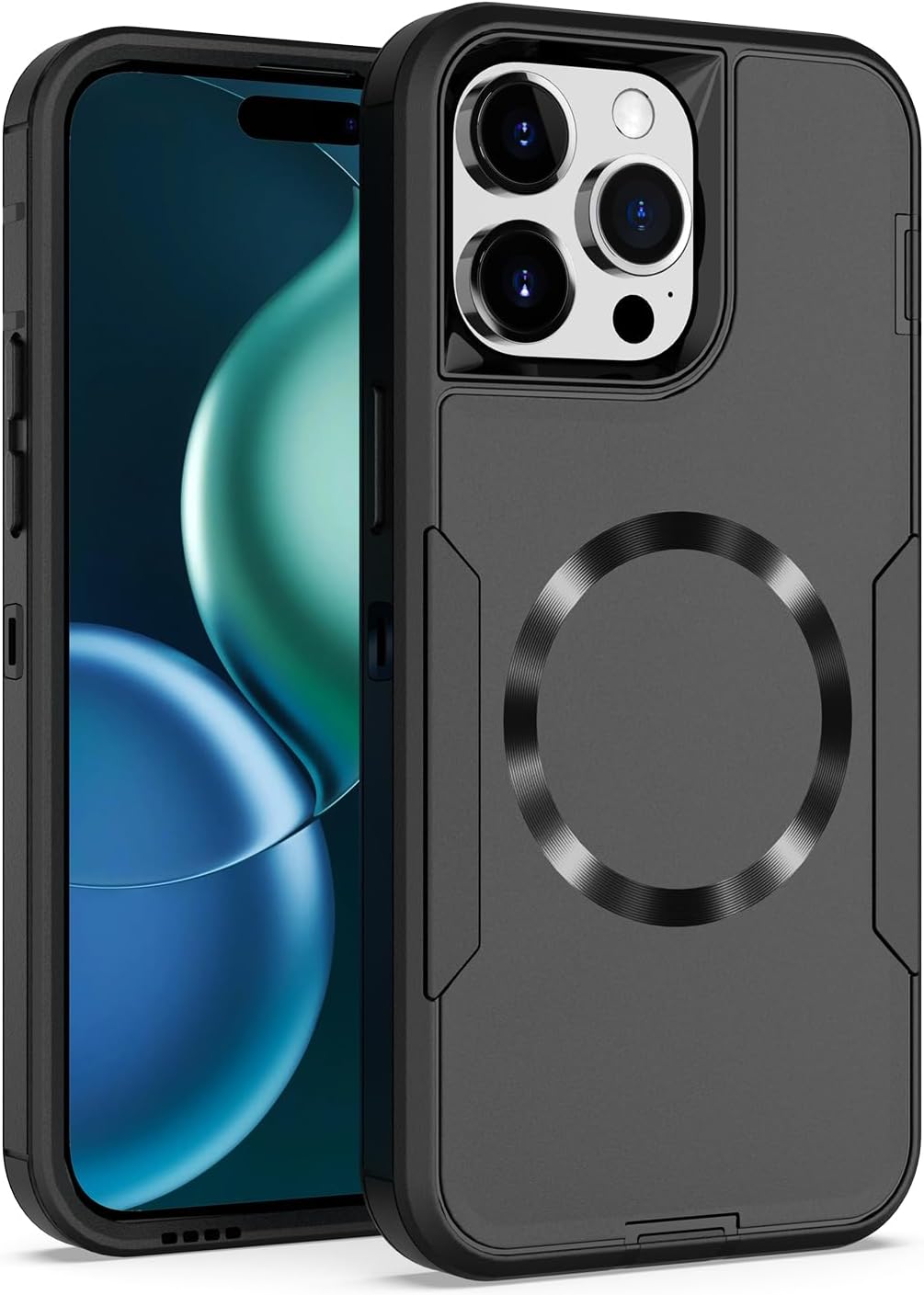 QICICI-Designed For Iphone 15 Pro Case, Magnetic Drop Protection Heavy ...