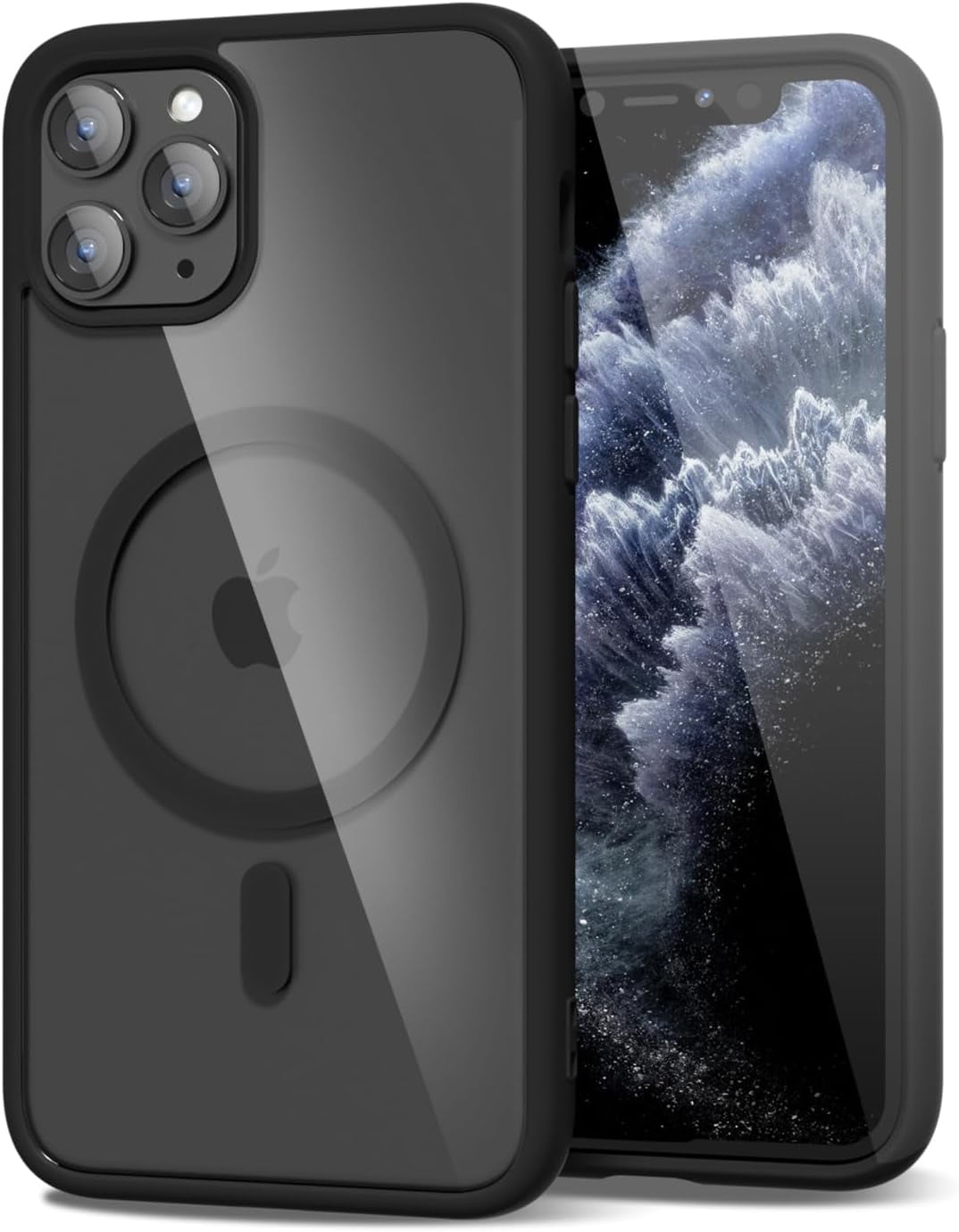 QICICI-For Iphone 11 Pro Case Clear Magnetic Compatible With Magsafe, Thin Slim Transparent Non ...