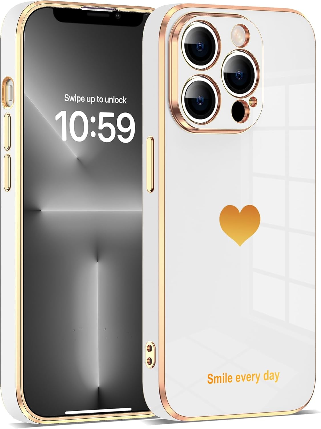 QICICI-For Iphone 13 Pro Case For Women Girls, Luxury Fashion Plating ...