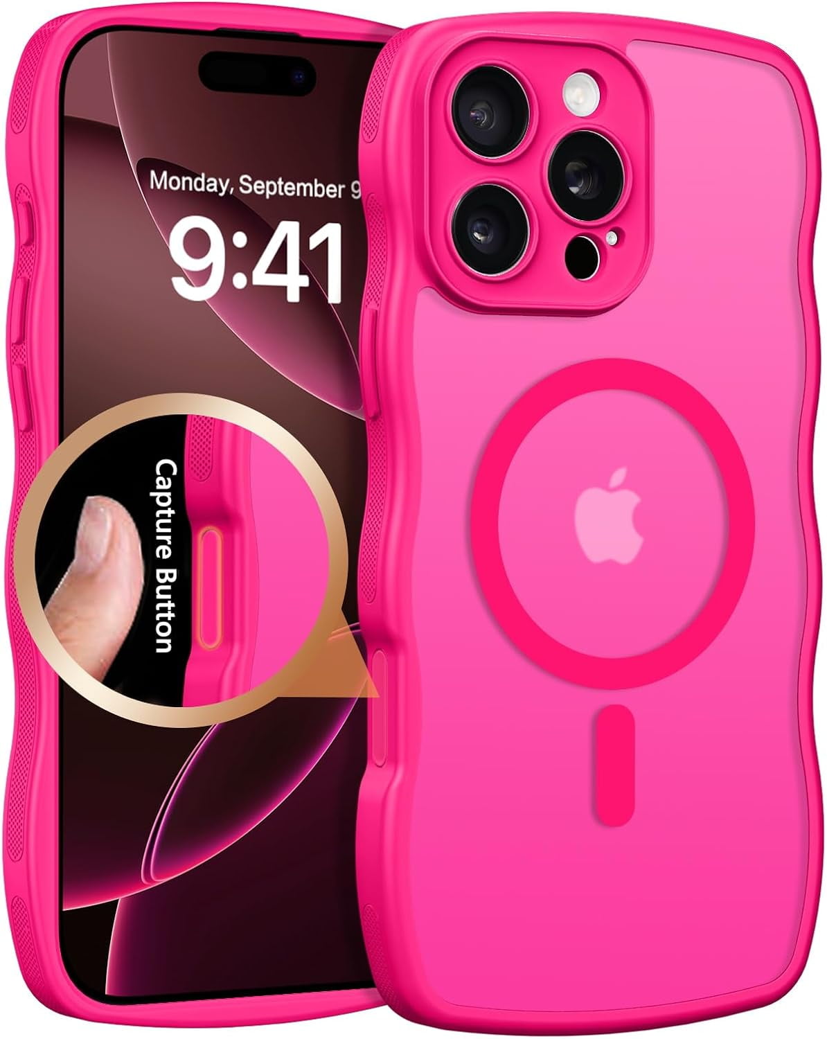 QICICI-For Iphone 16 Pro Max Case With Sensitive Camera Control Capture Button [Compatible With ...