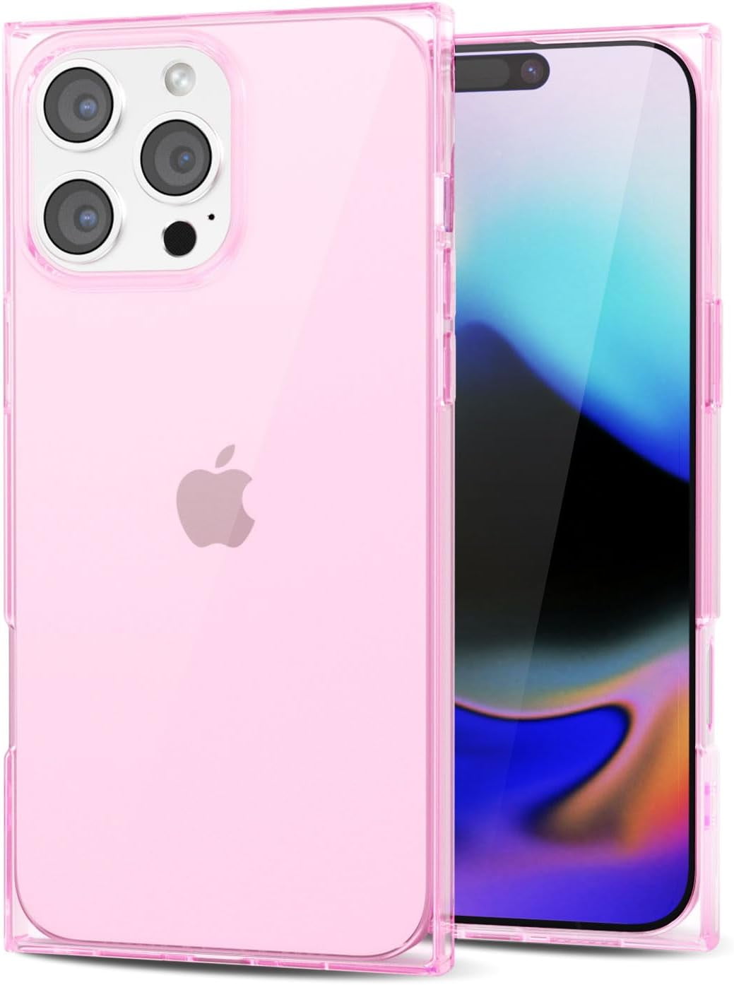 QICICI-For Iphone 16 Pro Max Clear Case Rectangle Edge, Aesthetic ...