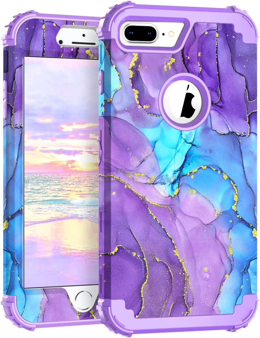 QICICI-Heavy Duty Shockproof Protection Hard Plastic+Silicone Rubber ...