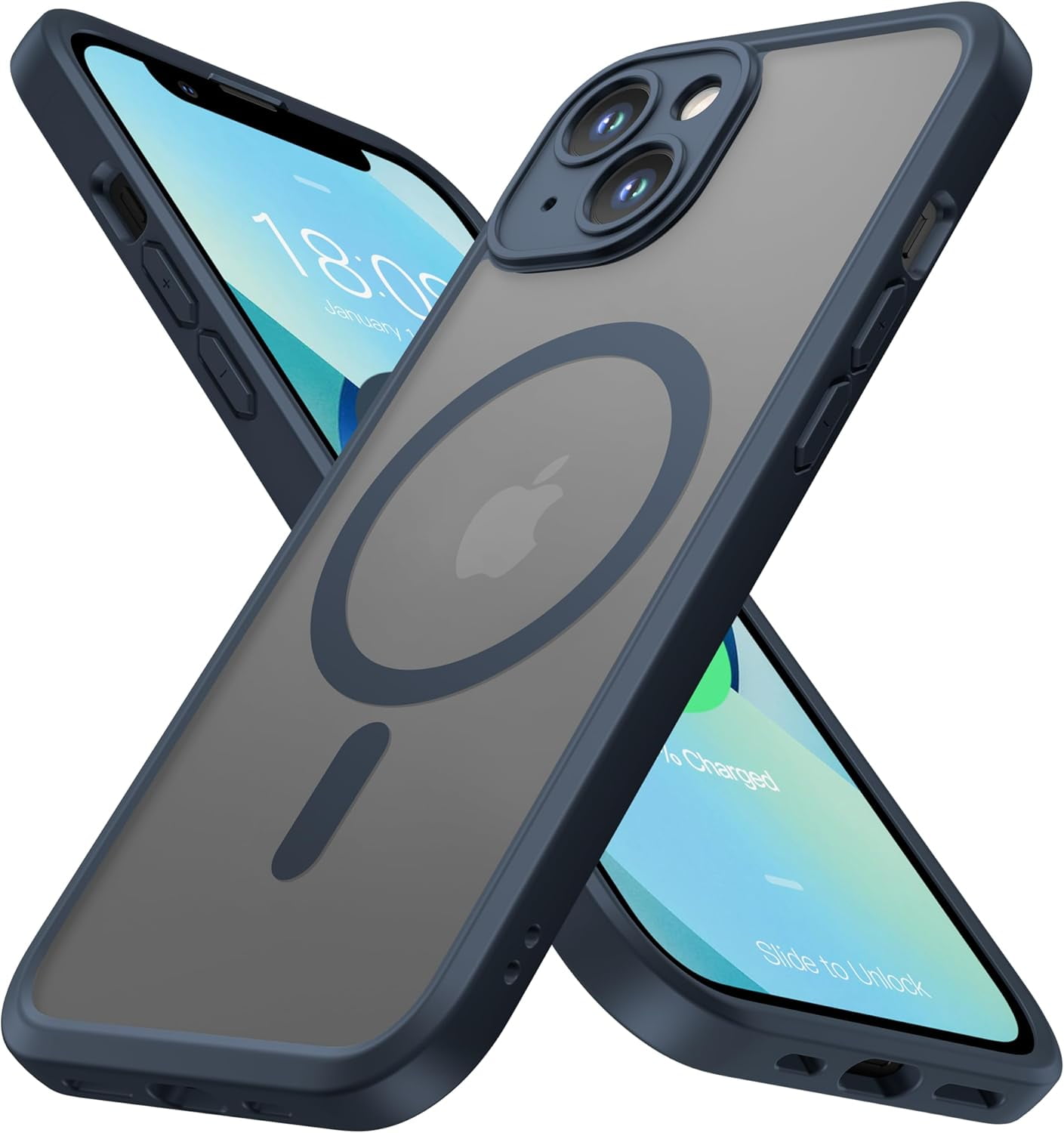 QICICI-Magnetic Guard Designed For Iphone 13 Case [Camera Protection] [Military Grade Drop ...