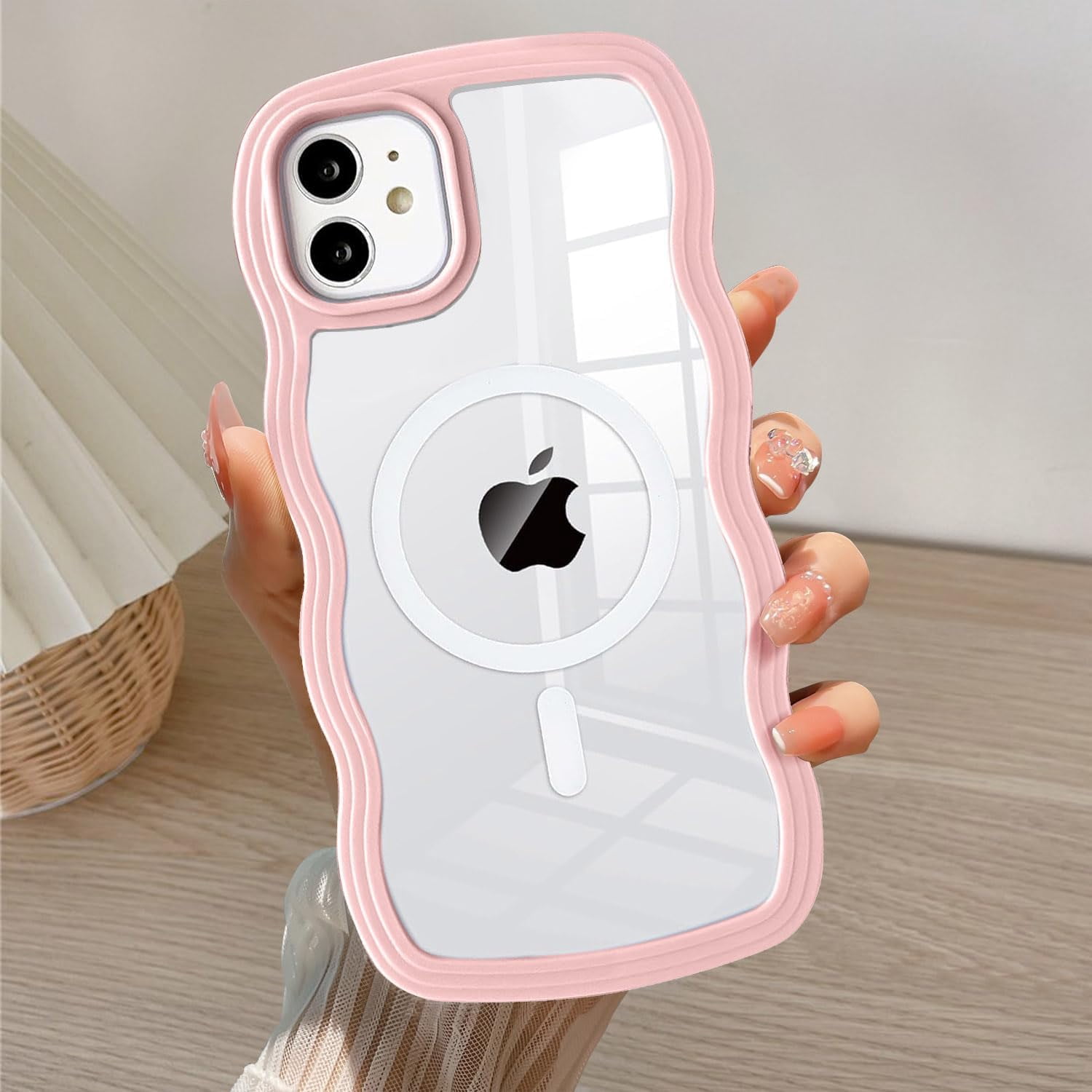 QICICI-Magnetic For Iphone 11 Case Compatible With Magsafe, Cute Curly ...
