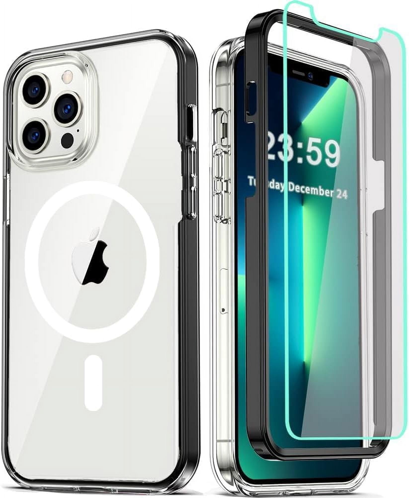 QICICI-Magnetic For Iphone 13 Pro Case With Screen Protectors ...