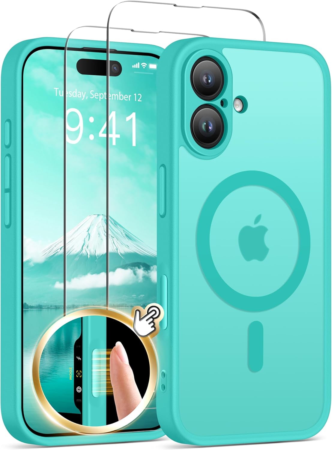 QICICI-Magnetic For Iphone 16 Case With Camera Control Capture Button,Compatible With Magsafe ...