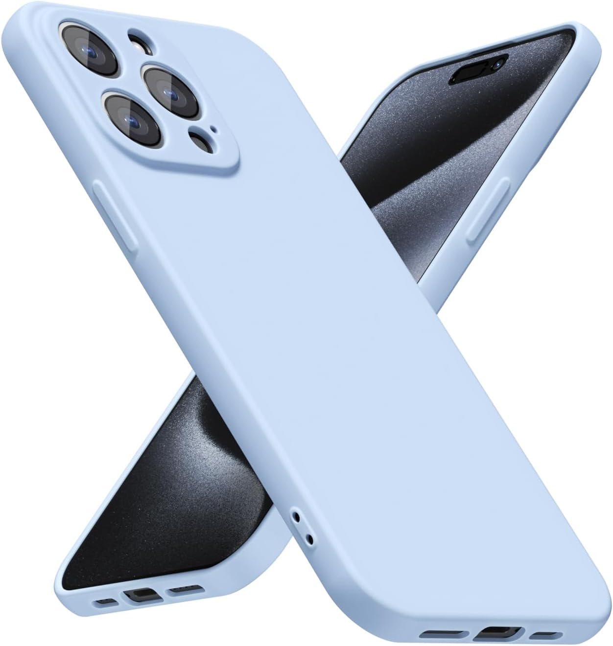 QICICI-Silicone Case For Iphone 15 Pro, Ultra Thin Slim Minimalist Soft ...