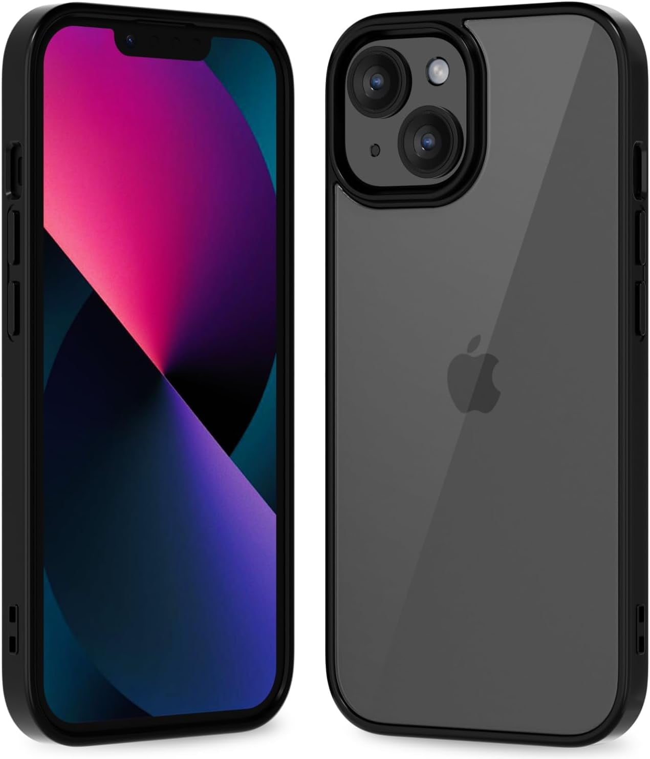 QICICI-Thin Slim Clear Case For Iphone 13 Mini, Transparent Hybrid Hard ...