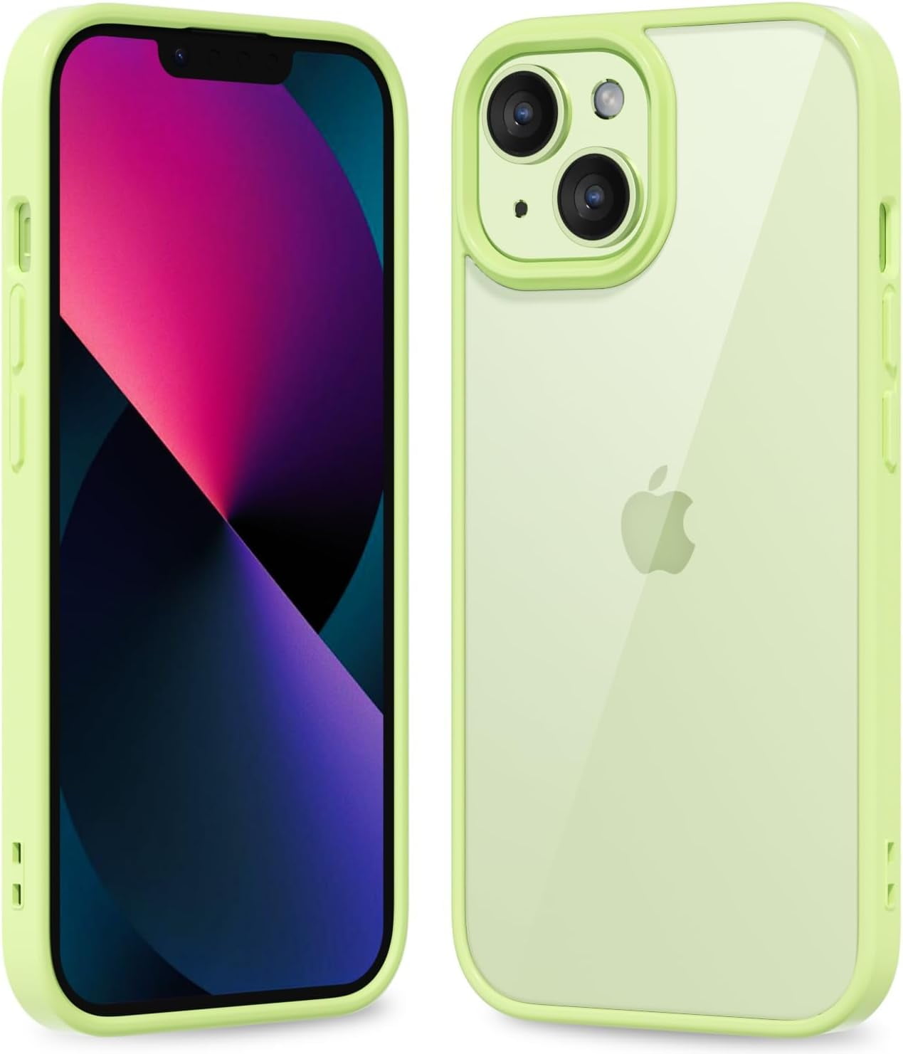 QICICI-Thin Slim Clear Case For Iphone 13 Mini, Transparent Hybrid Hard ...