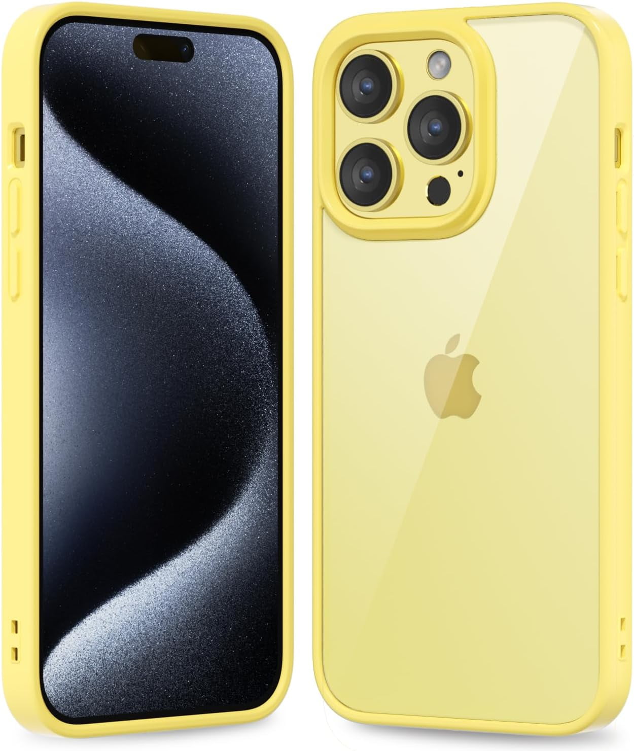 QICICI-Thin Slim Clear Case For Iphone 15 Pro, Transparent Hybrid Hard ...