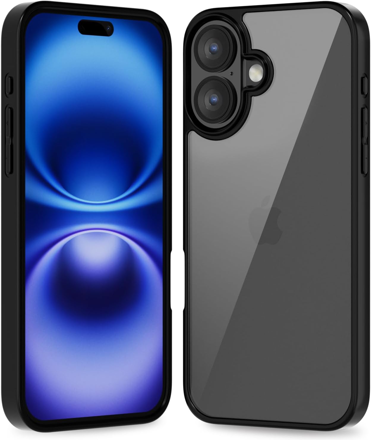 QICICI-Thin Slim Clear Case For Iphone 16, Transparent Hybrid Hard ...