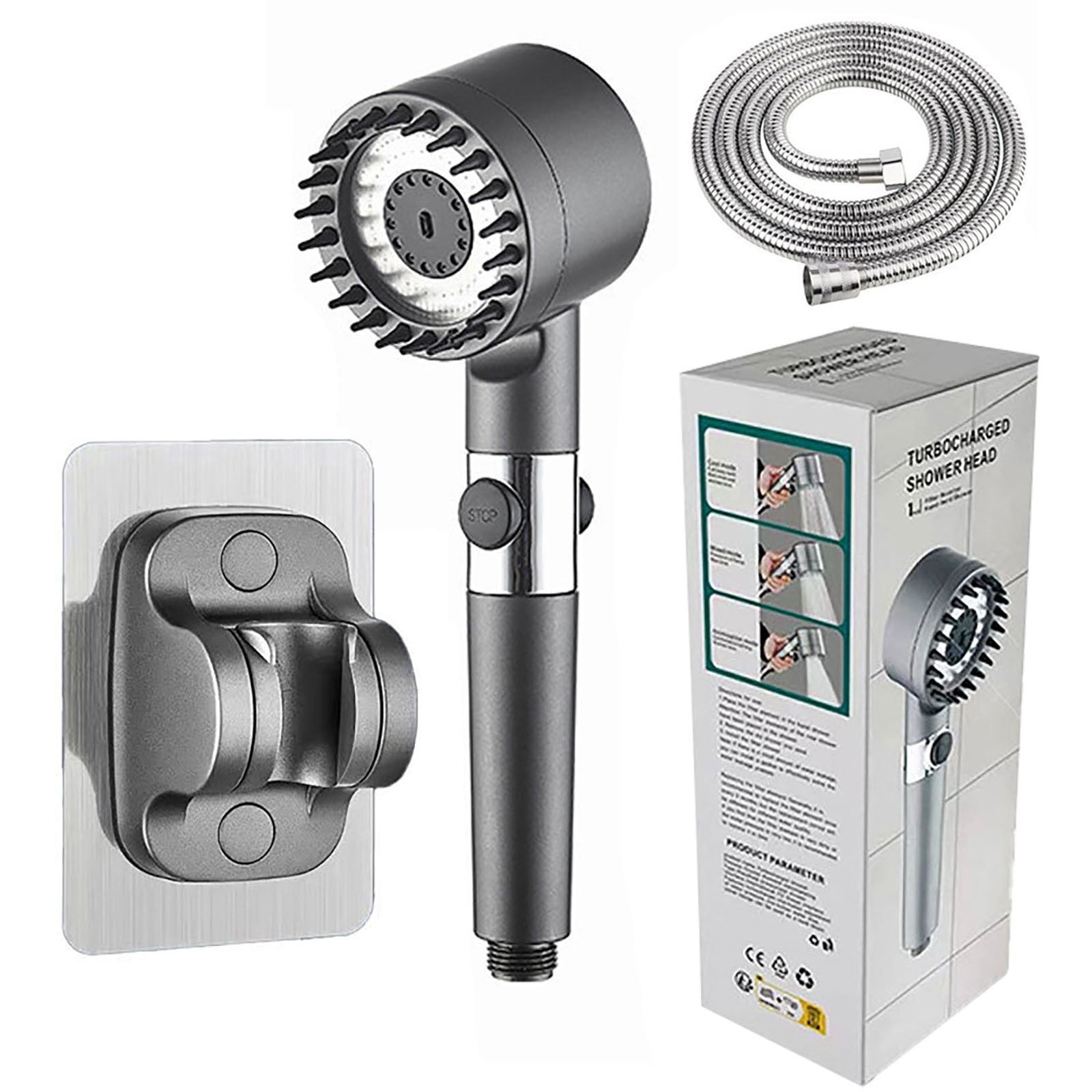 QIDESHIP Hardware Adapter, Pressurized Shower Head Set, 2026 Upgrade ...