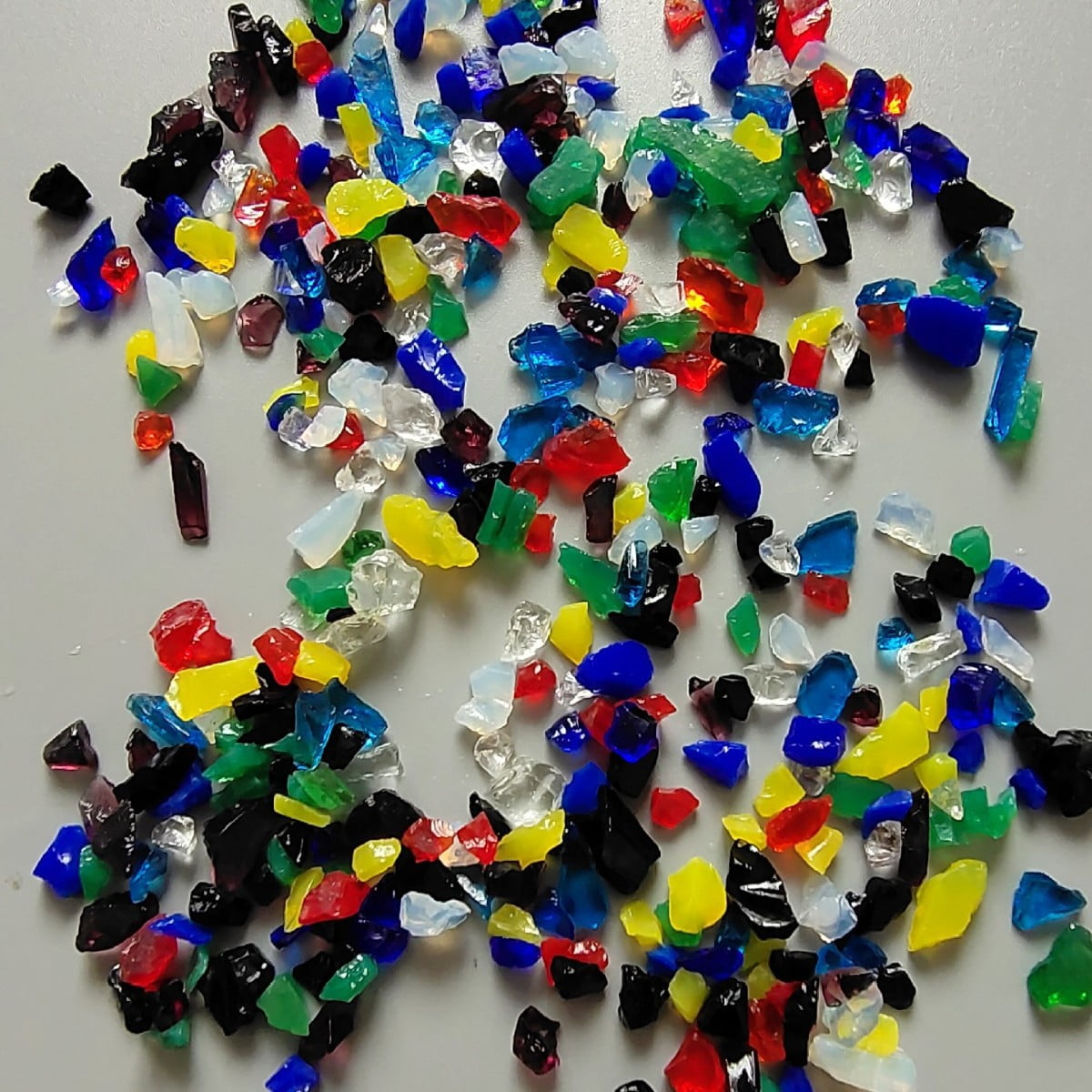 QIDITONG 1 Bag Glass Blocks for Crafts and Art Projects Irregular Glass ...