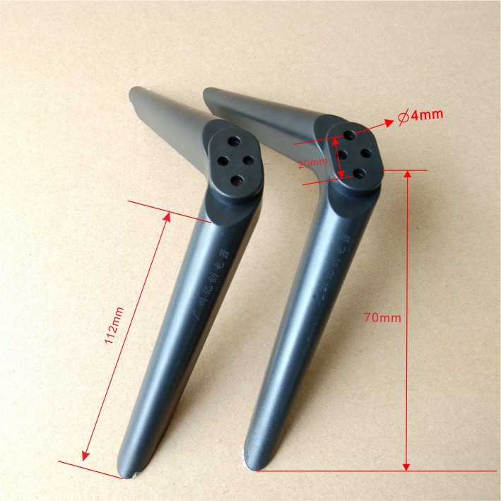 QIDITONG 1 Pair Universal TV Stand Base Legs for Tabletop TVs Double ...