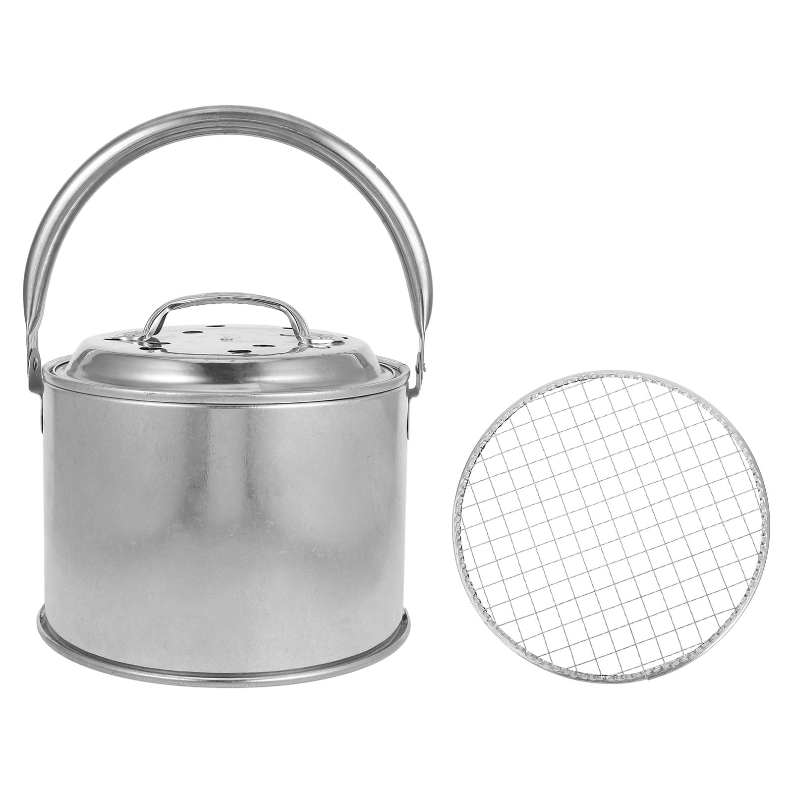 QIDITONG 1 Set Fire Pit And Grill Barbecue Grill Fire Pit Bucket Small ...