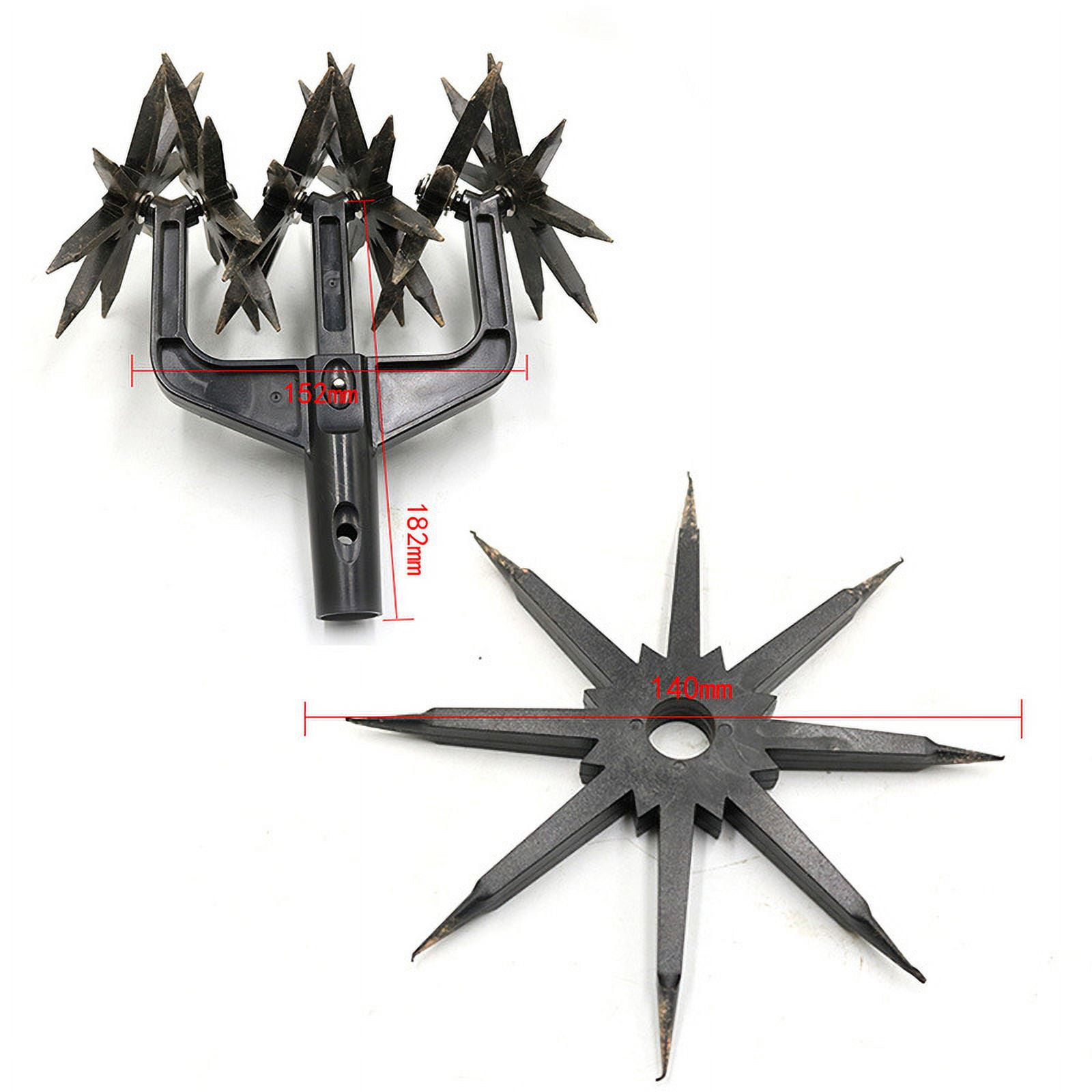 QIDITONG 1 Set Garden Rotary Cultivator Hand Held Scarifier Garden Soil ...