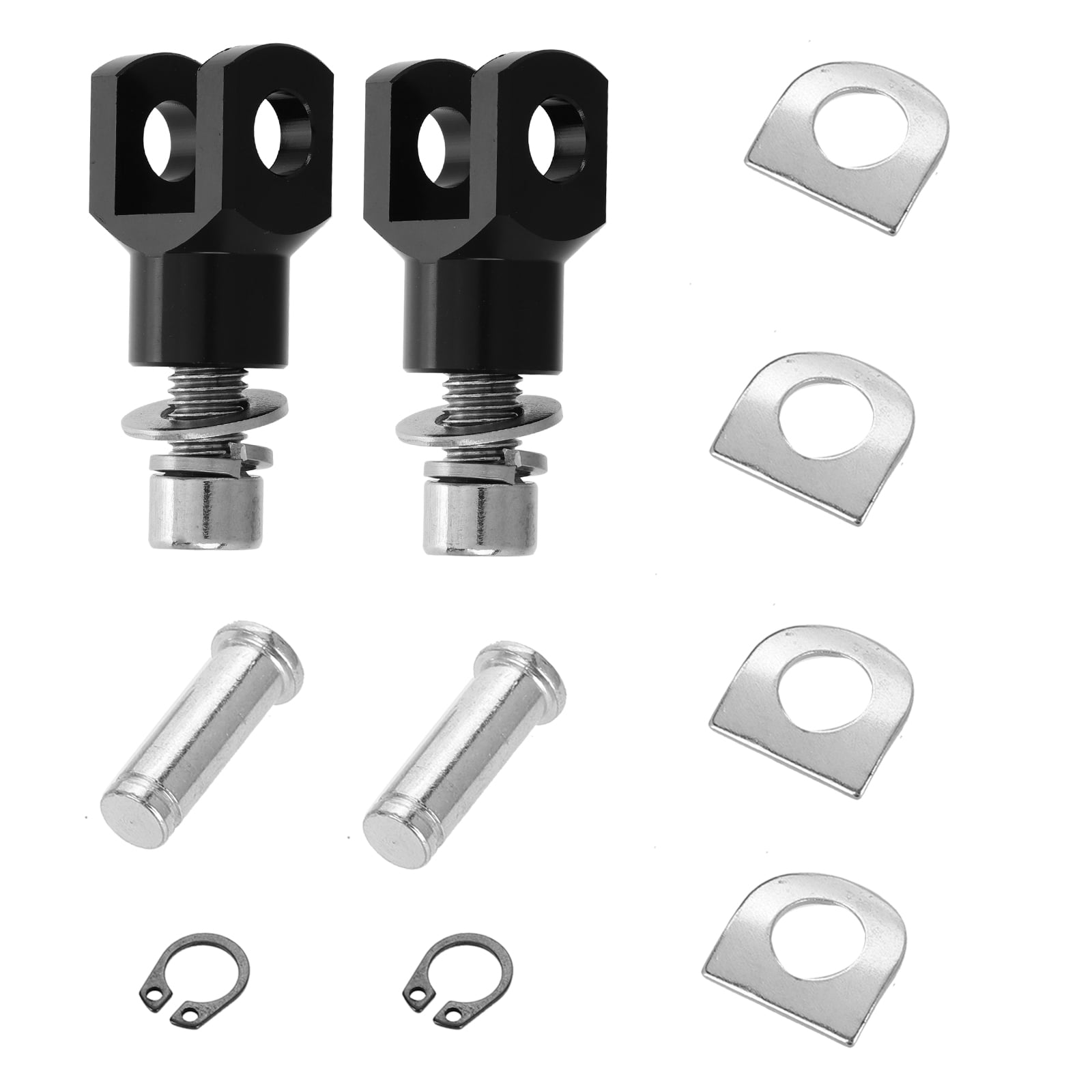 QIDITONG 1 Set Motorcycle Foot Peg Mount Supports Footrest Mounting ...