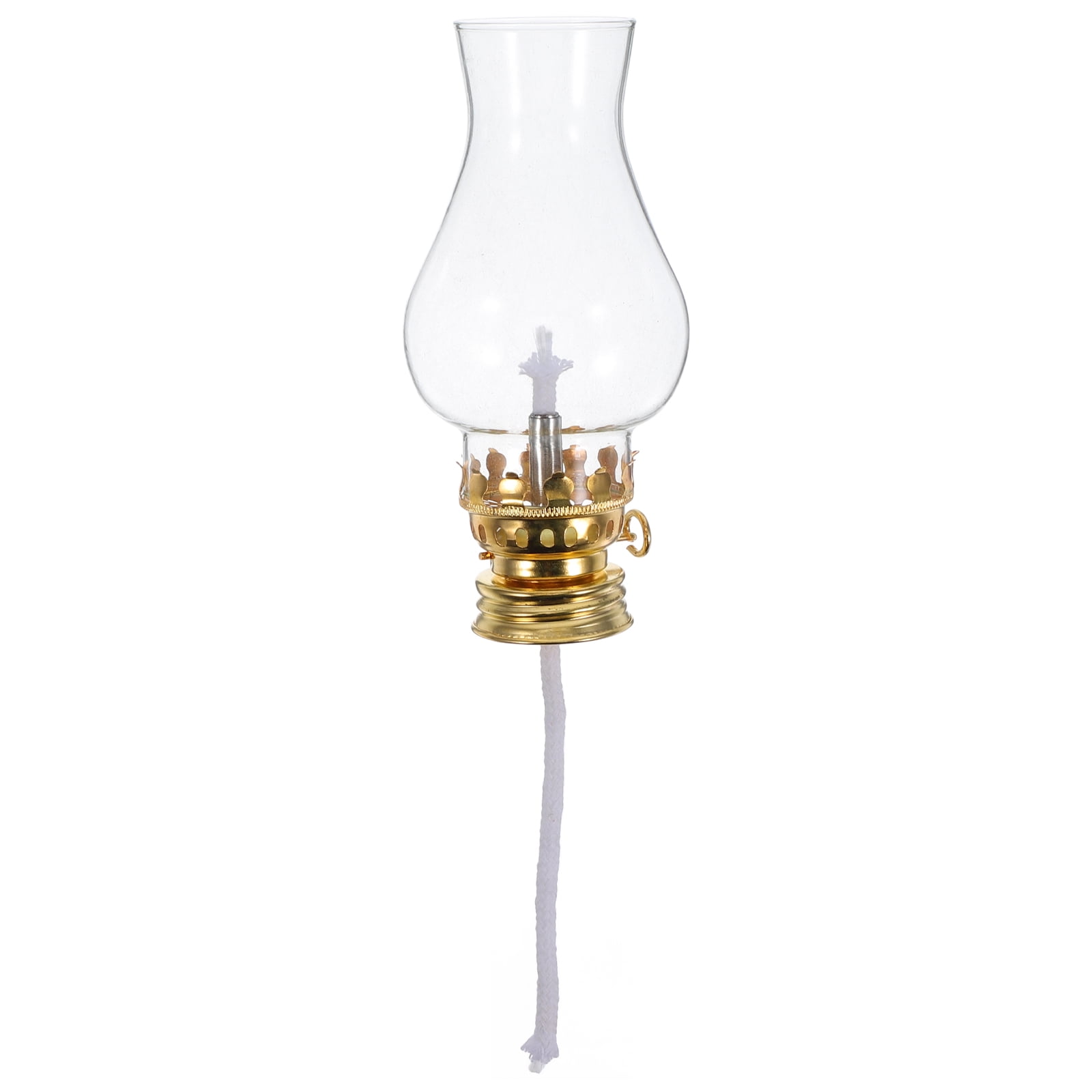 QIDITONG 1 Set Vintage Glass Kerosene Lamp with Metal Wick Adjuster ...