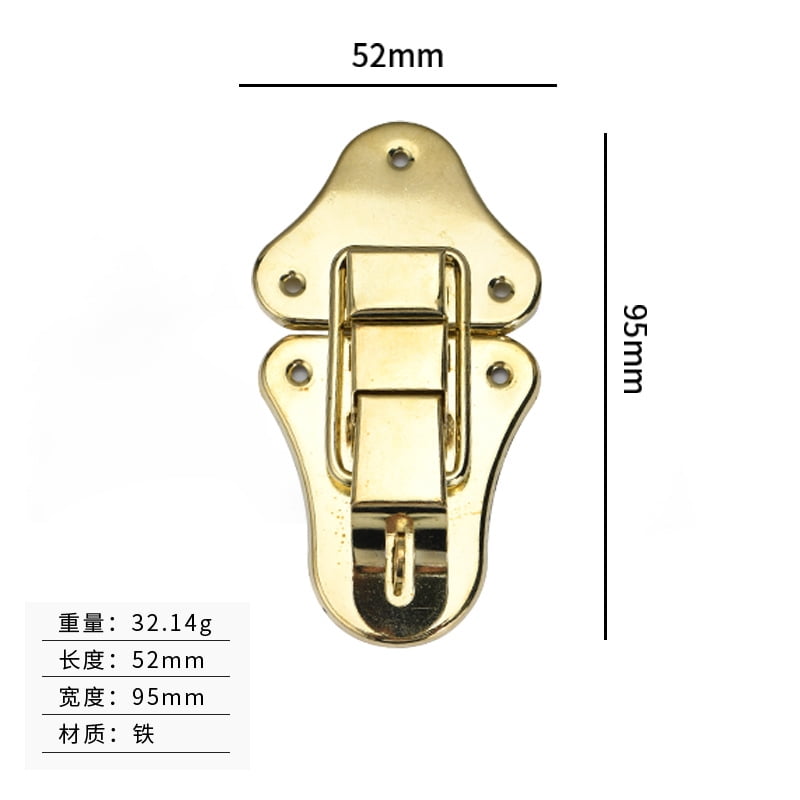 QIDITONG 1 Set of Retro Style Duckbilled Hasp Latch Tool Box Hasp Latch ...