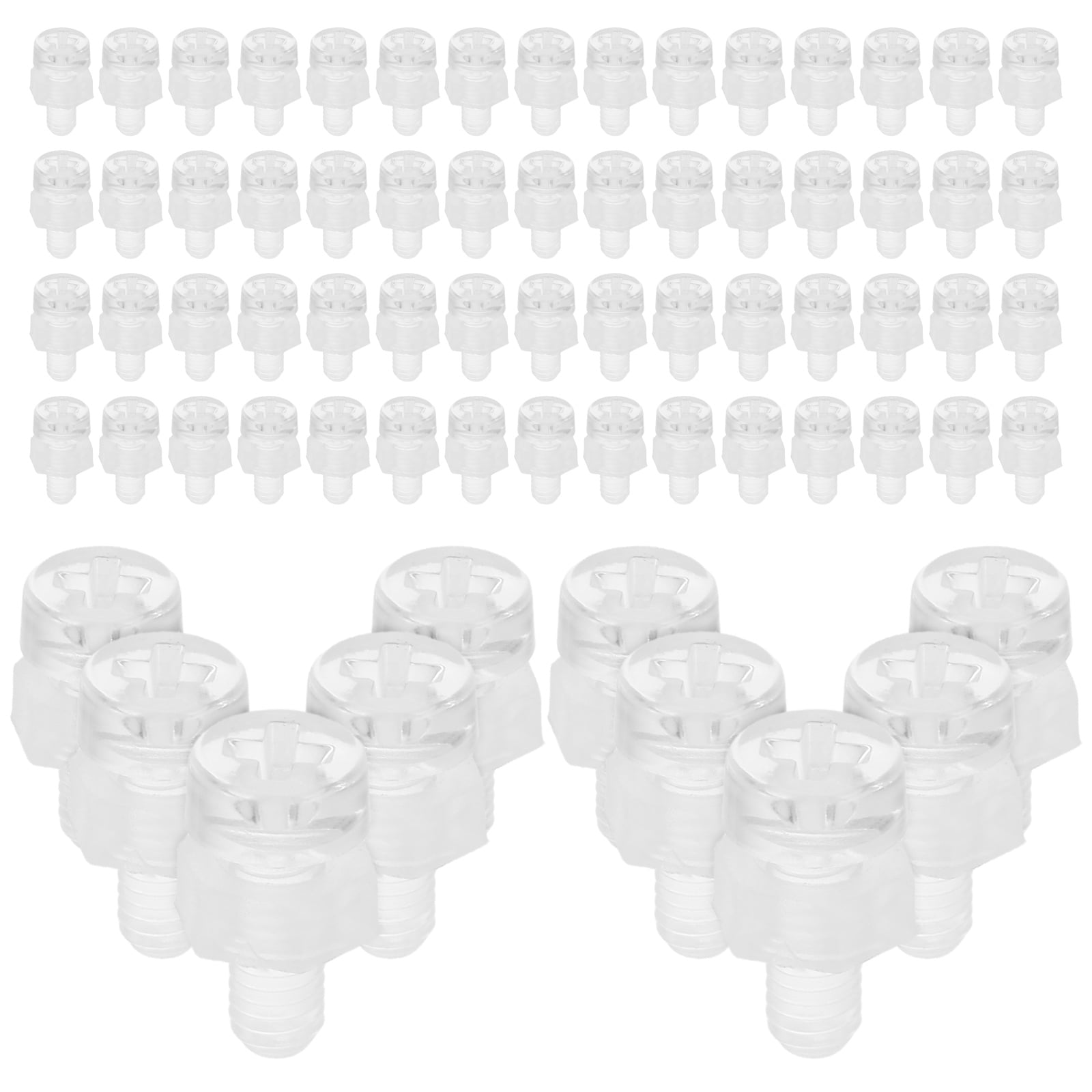 QIDITONG 100Pcs Clear Acrylic Corner Fastener Kit with M3x6 Triangle ...