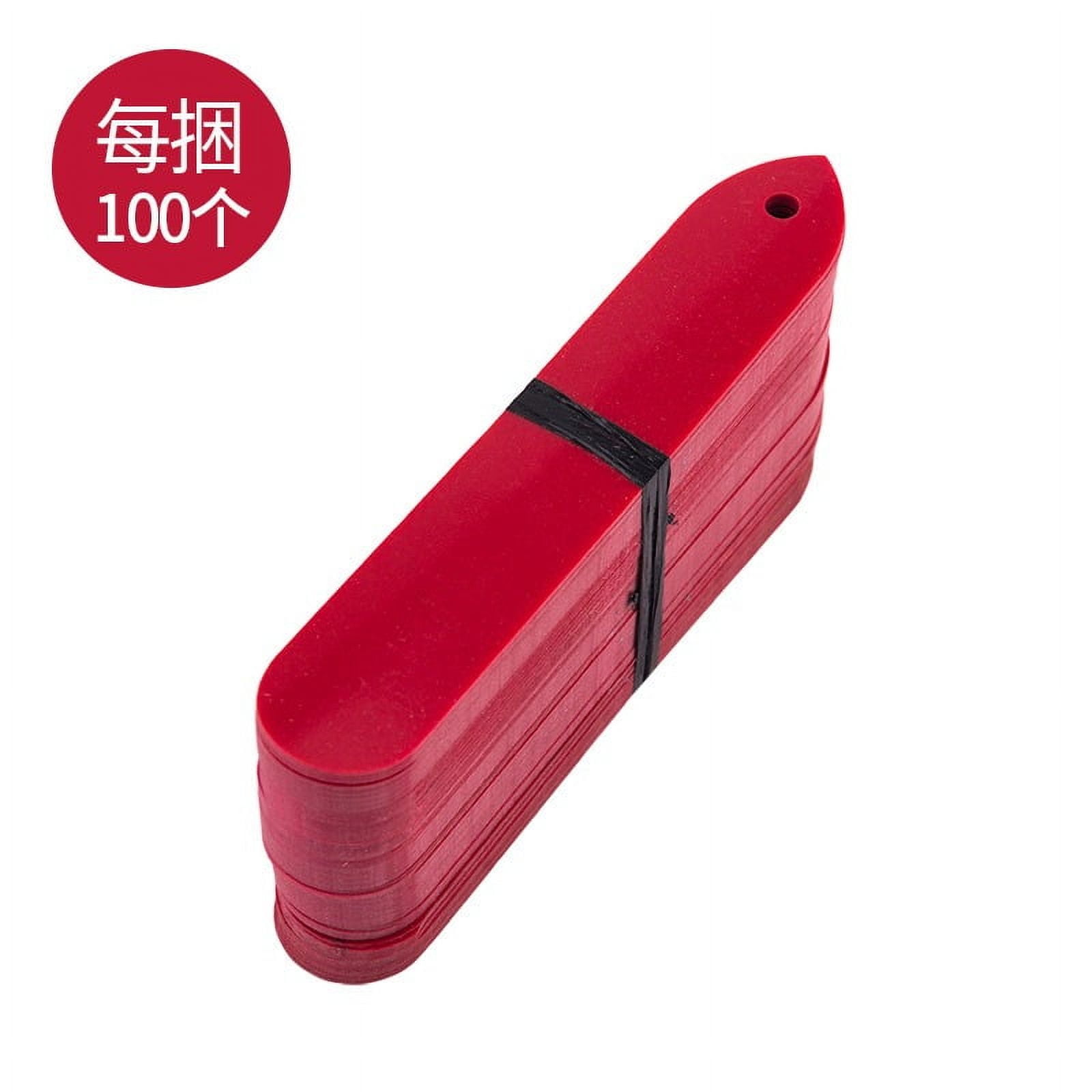 QIDITONG 100Pcs Punched Plastic Garden Plant Labels Waterproof Sunproof ...