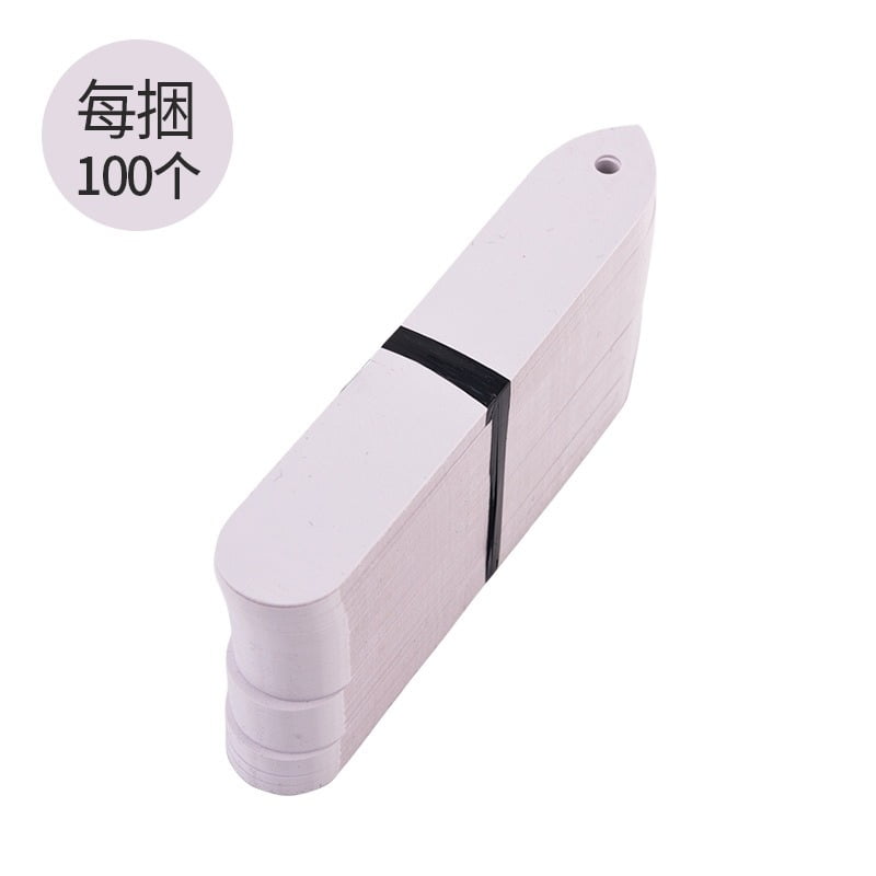 QIDITONG 100Pcs Punched Plastic Garden Plant Labels Waterproof Sunproof ...