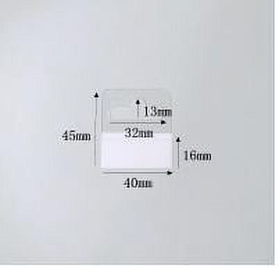 QIDITONG 100pcs Adhesive Hang Tabs Retail Display Hang Tags Clear ...