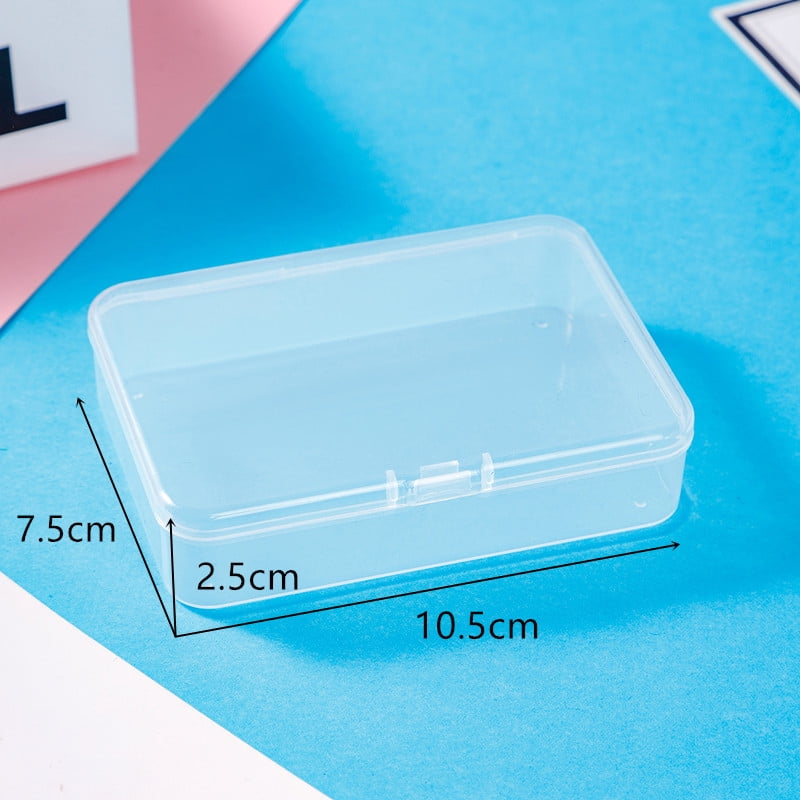 QIDITONG 10PCS Card Case Transparent Box for Organizing Small Clear ...