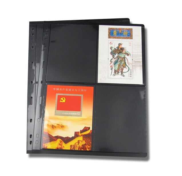 QIDITONG 10pcs Double Sided Stamp Display Pages for Stamp Collectors ...